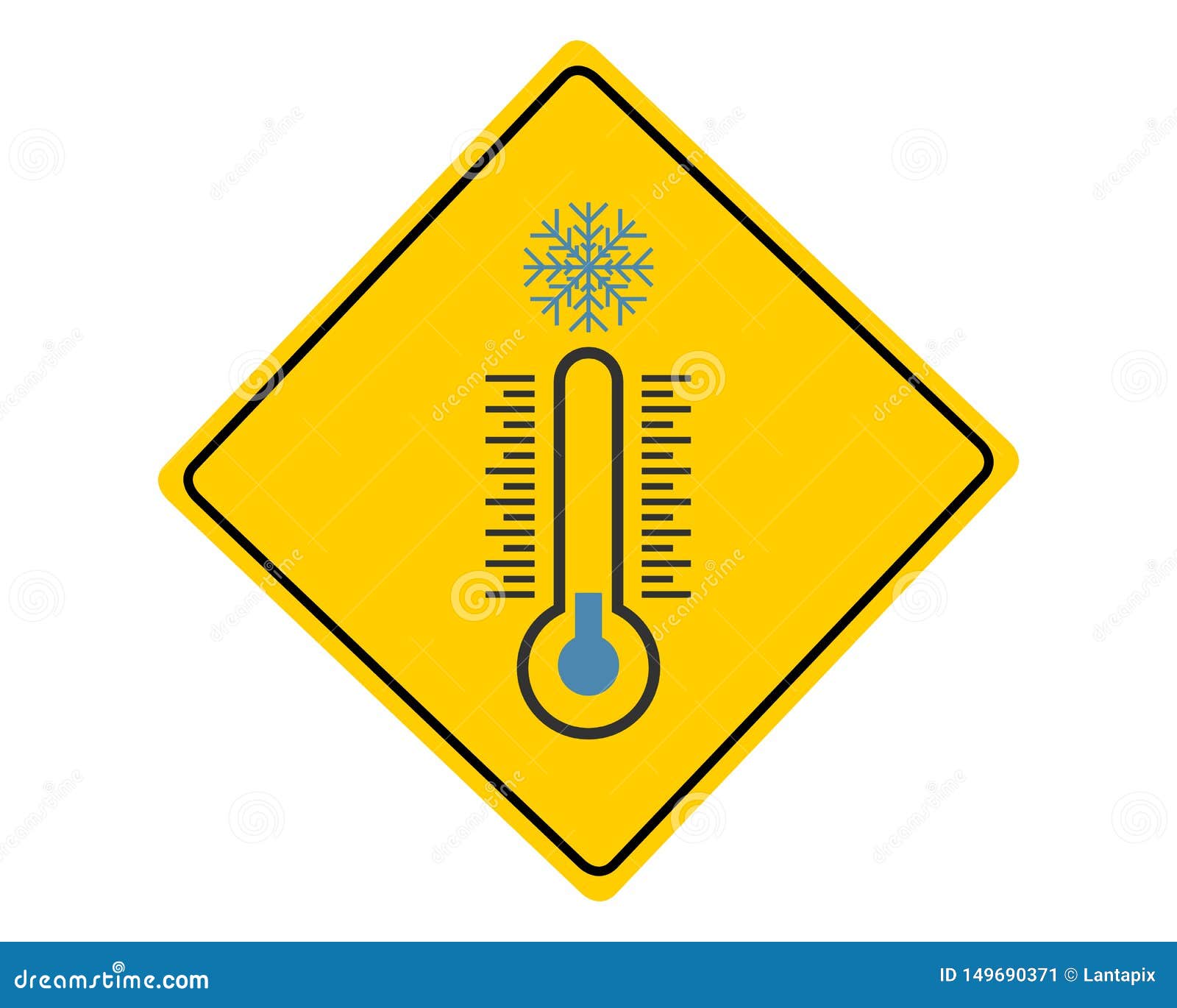 Warning Cold Burns Hazard Symbol Sign, Vector Illustration, Isolate On ...
