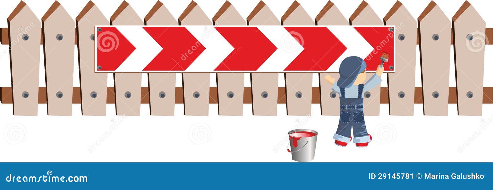 Trafficator bypass closed stock illustration. Illustration of barricade ...