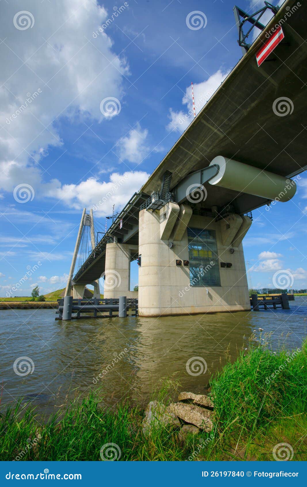 Trafficbridge stock photo. Image of traffic, water, road - 26197840