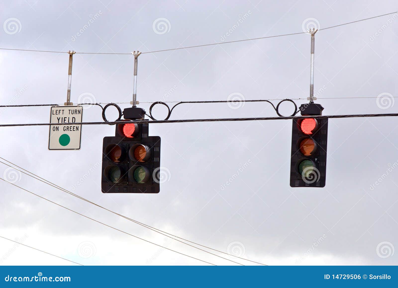 Trafic Stoplight Series Red Stop Stock Photo - Image of cable, power ...
