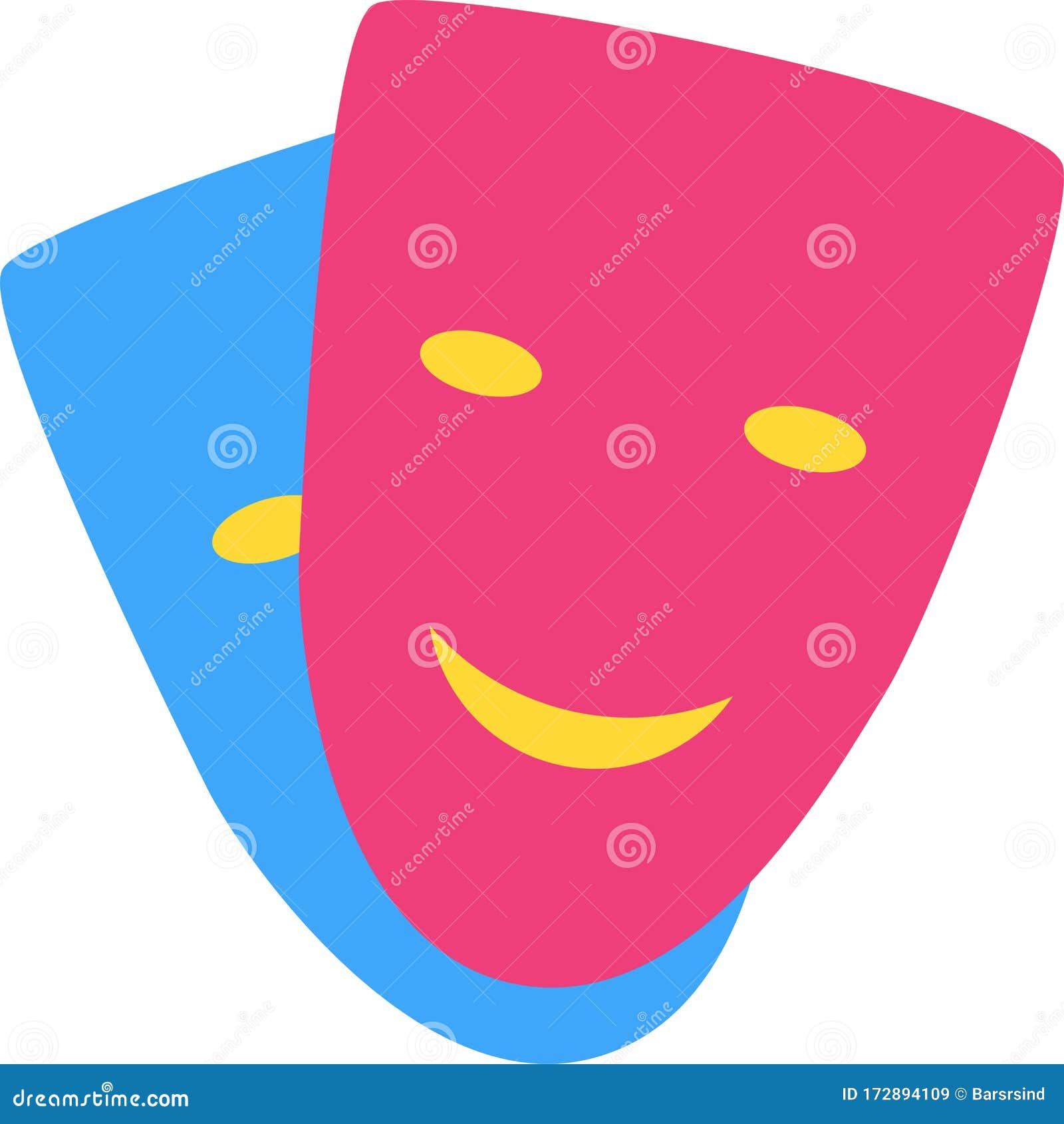 Actor Theater Stage Man Characters Medieval And Modern Icons Cartoon ...