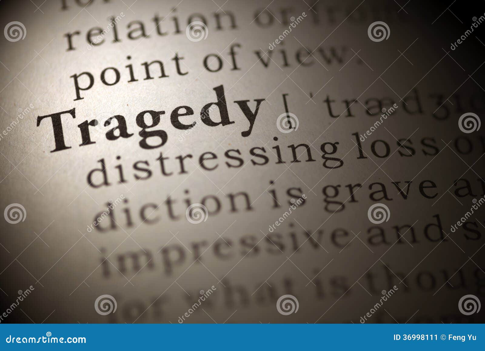 Tragedy stock image. Image of page, dictionary, paper - 36998111