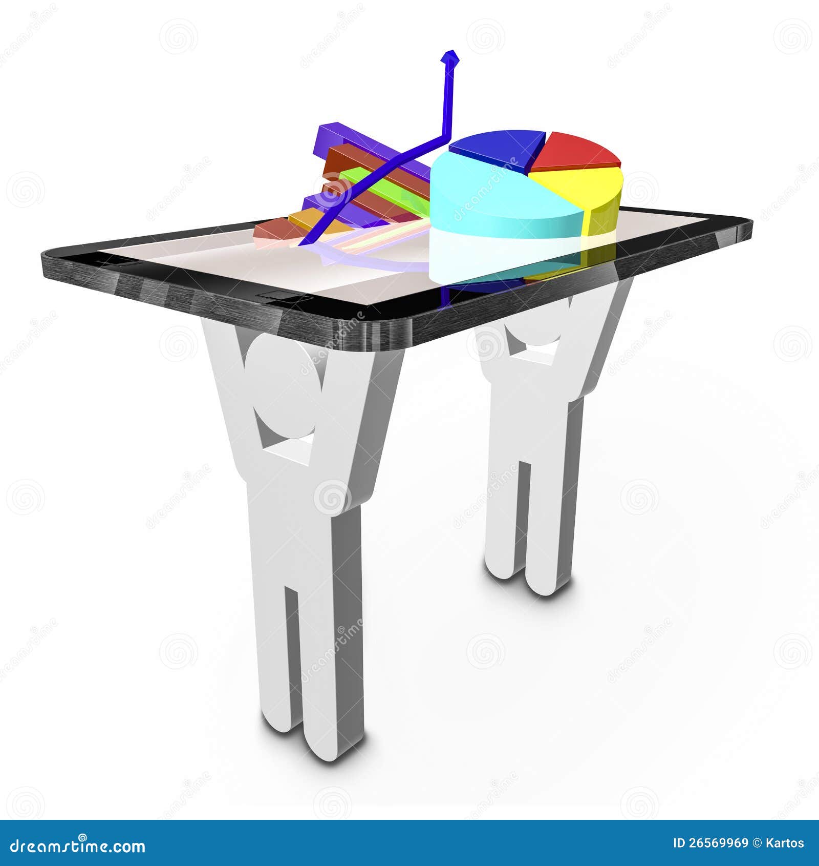 Tragen Sie PC-Tablette stock abbildung. Illustration von computer ...