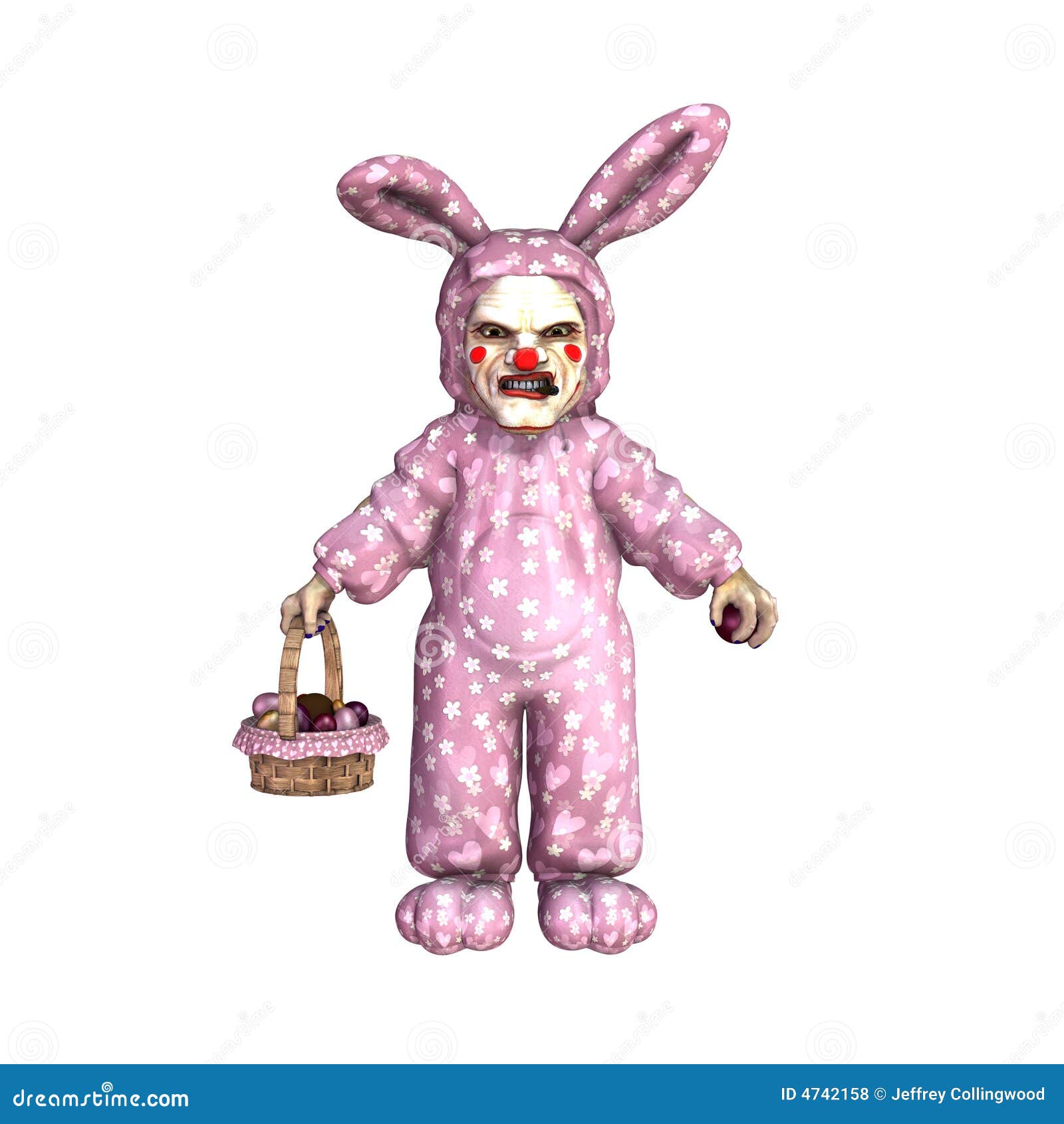 Tragende Eier Des Ostern-Clowns Stock Abbildung - Illustration von ...