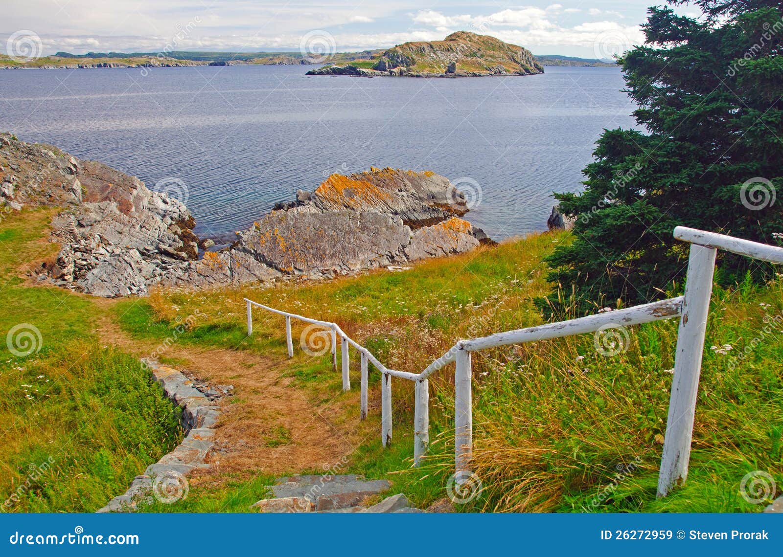 Trail Along the Ocean Coast Stock Image - Image of seascape, coast ...