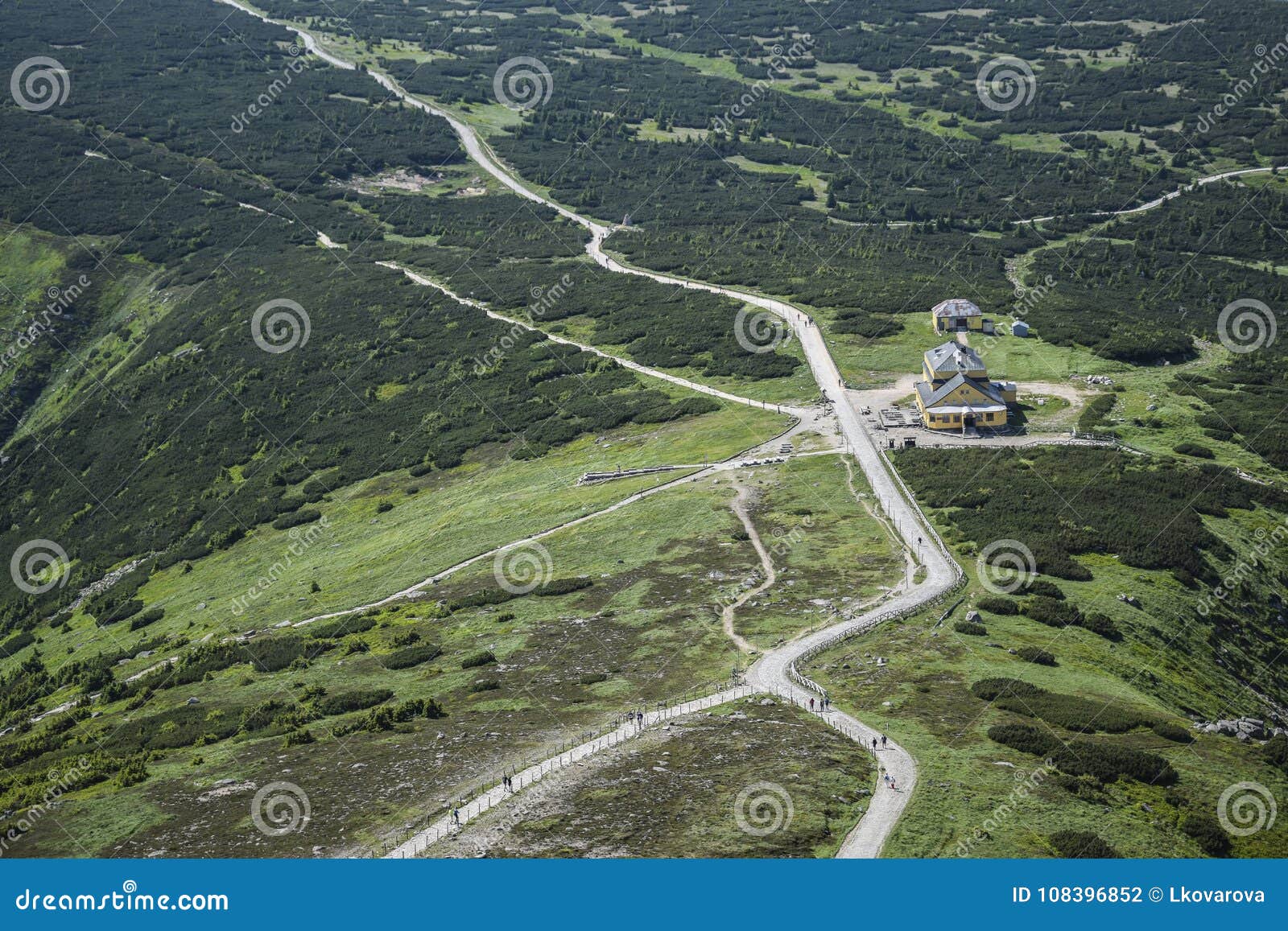 Trail Crossings in the Mountain Stock Photo - Image of challenging ...