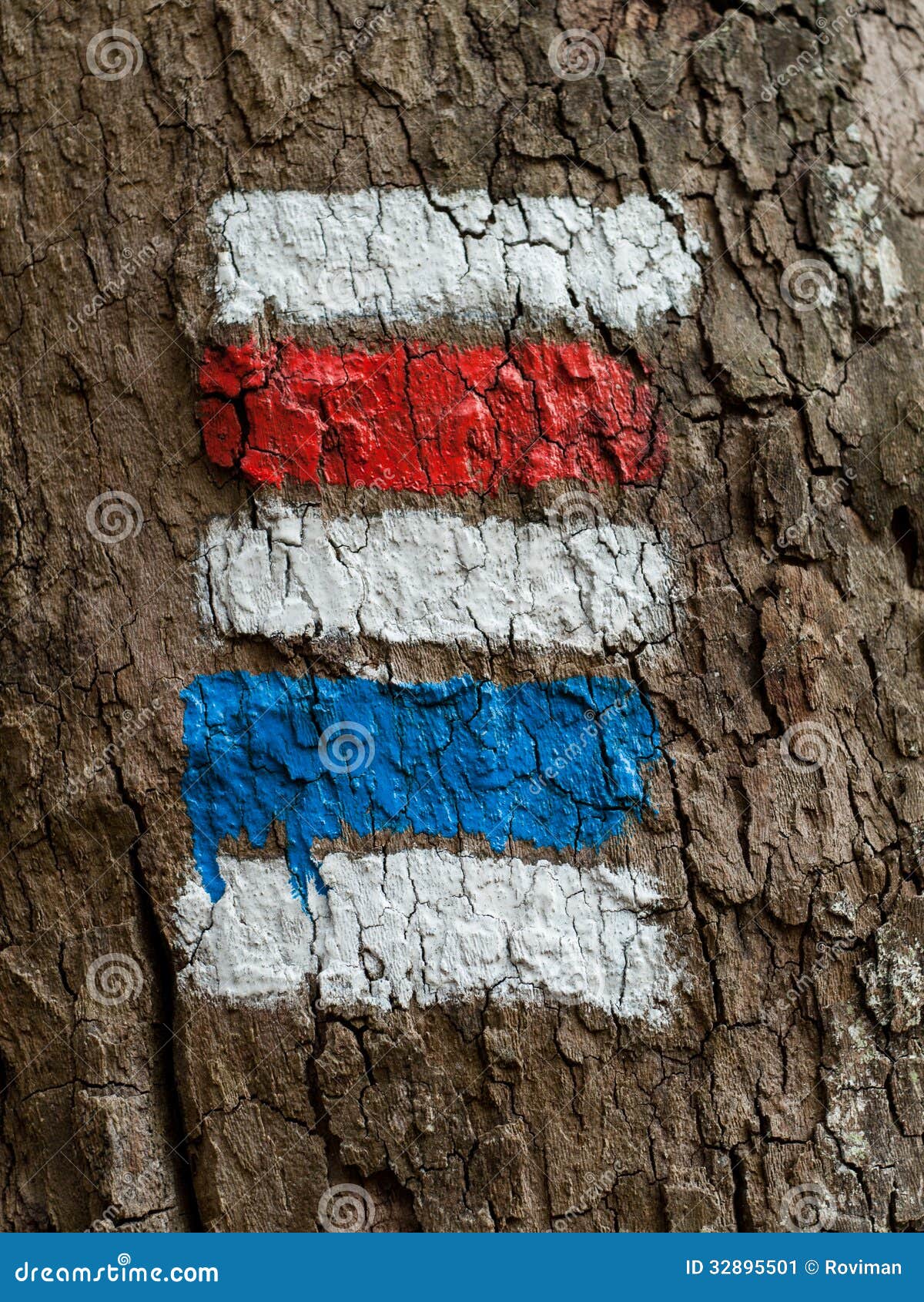 Trail direction marks stock image. Image of exploration - 32895501