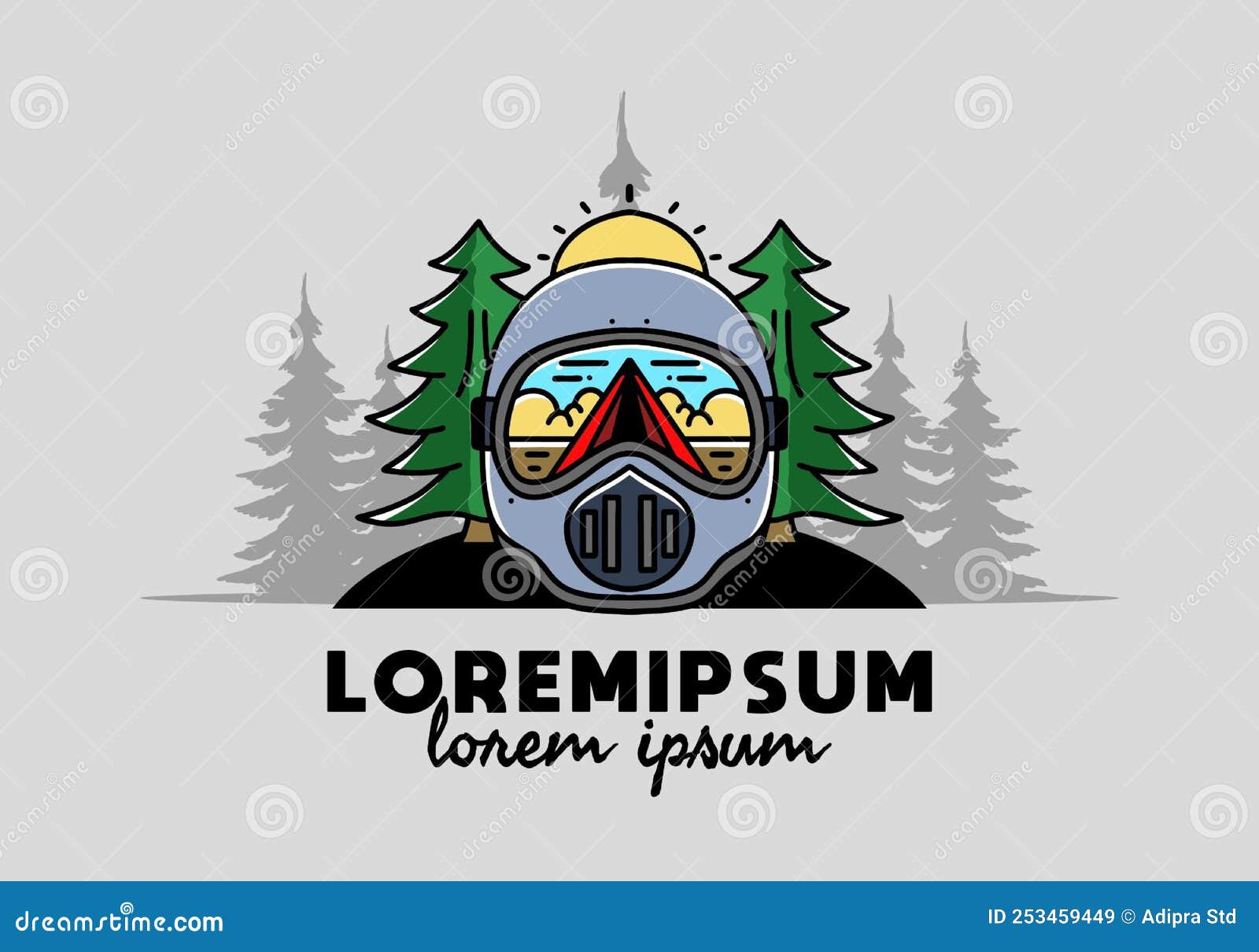 Bikepacking Active Leisure Activity With Bicycle And Bags Tiny Person ...