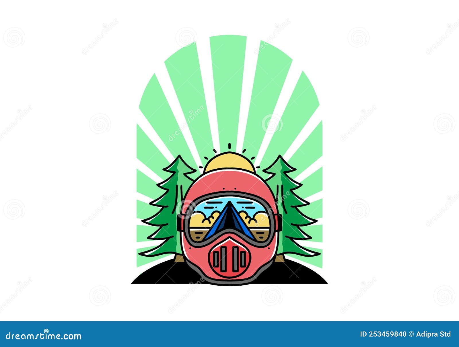 Bikepacking Active Leisure Activity With Bicycle And Bags Tiny Person ...