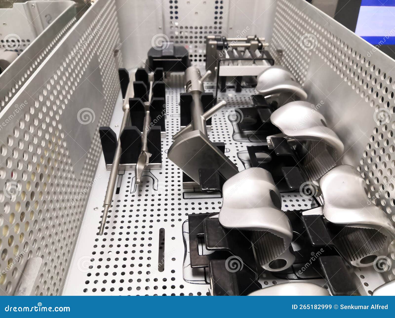 Trail Instruments Set for Total Knee Replacement Stock Image - Image of ...