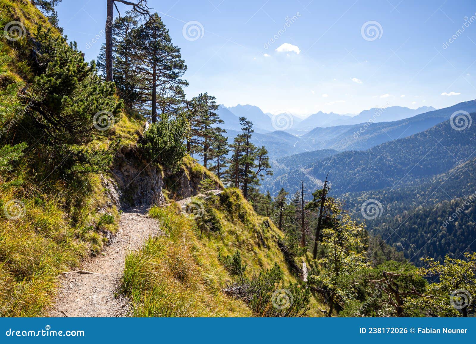 Trail Landscape in the Mountains German Alps Stock Photo - Image of ...