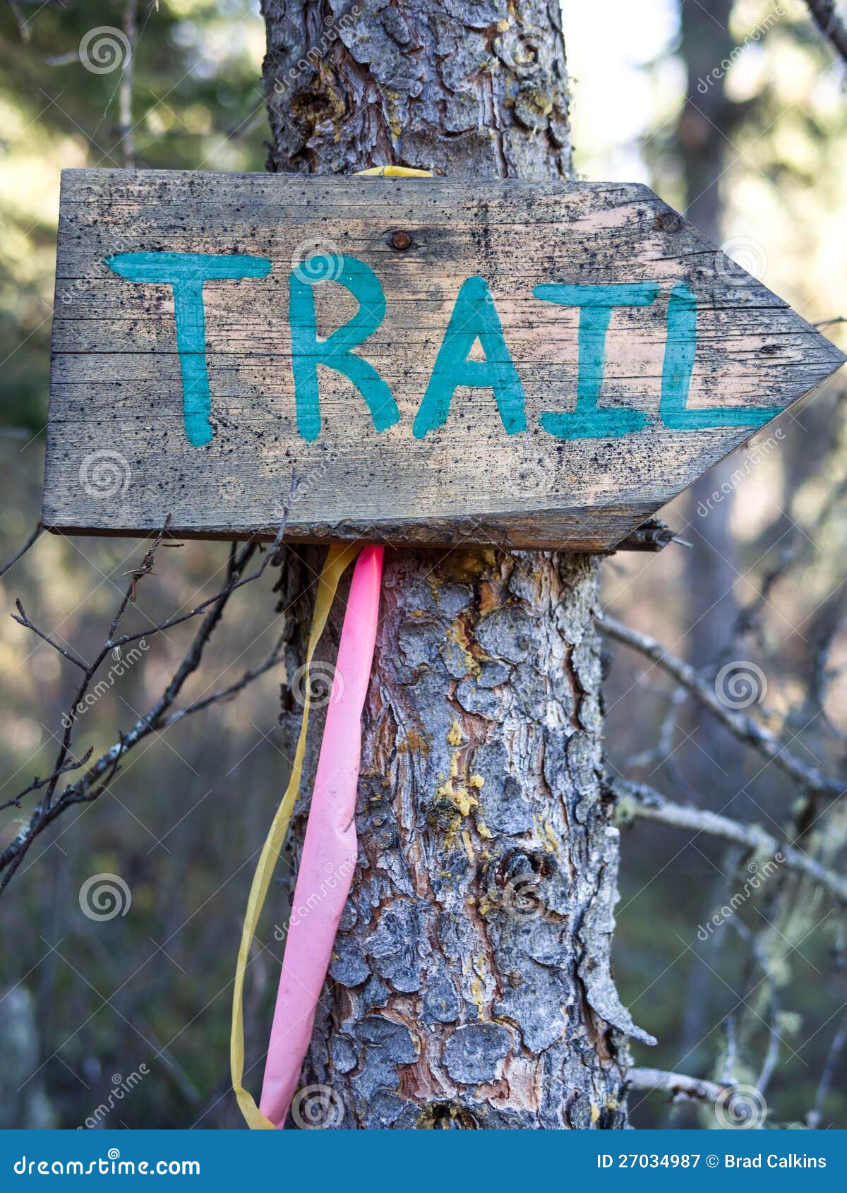 Trail marker stock image. Image of nature, outdoors, path - 27034987
