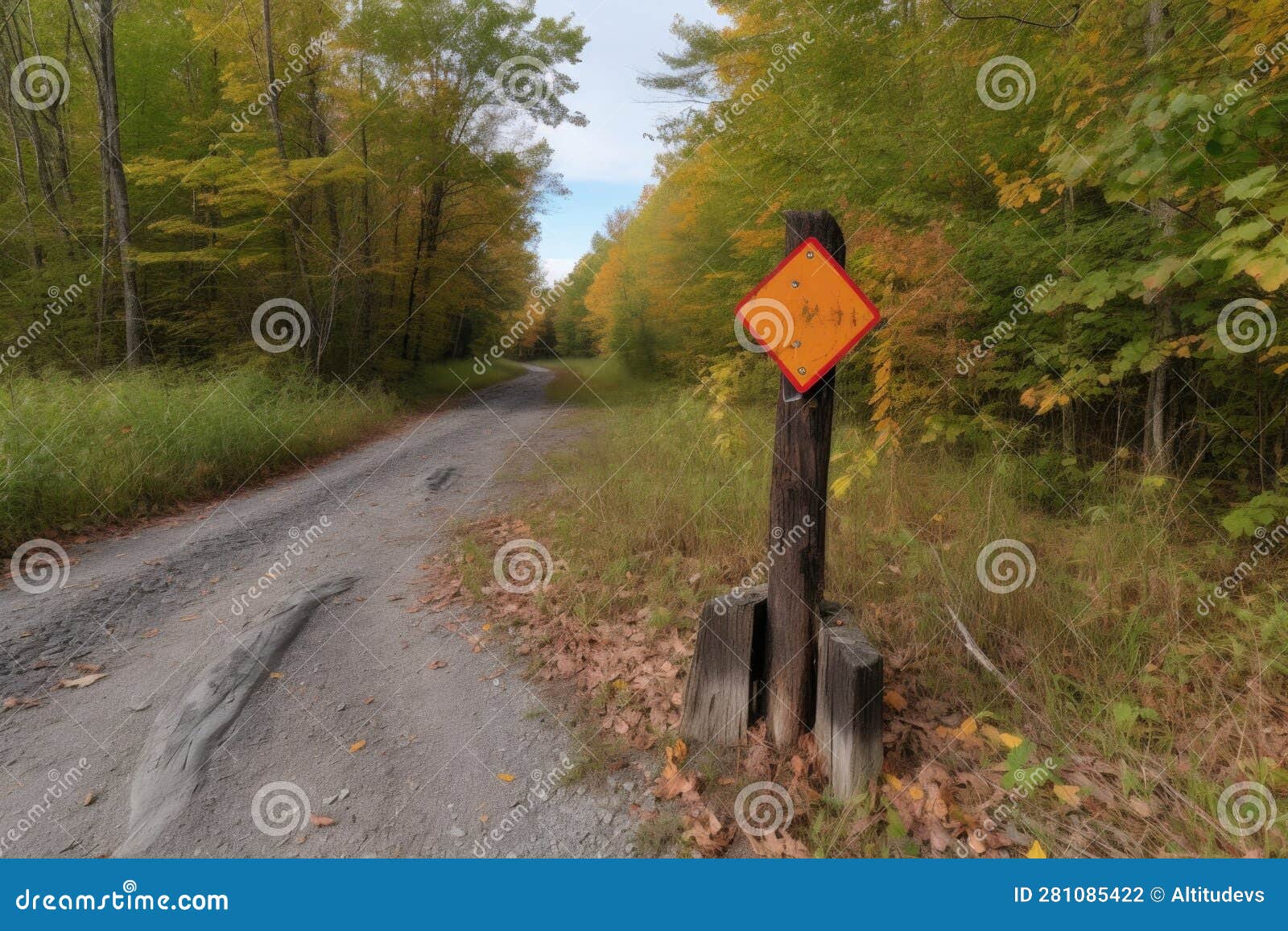 Trail Marker with Arrow Pointing in Opposite Direction, Signaling a ...