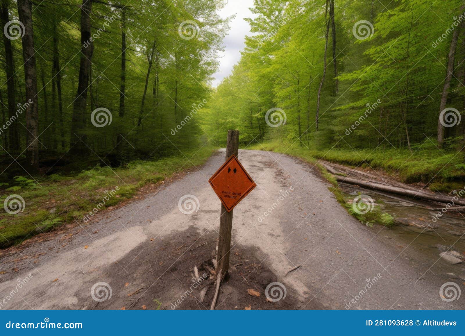 Trail Marker with Arrow Pointing in Opposite Direction, Signaling a ...