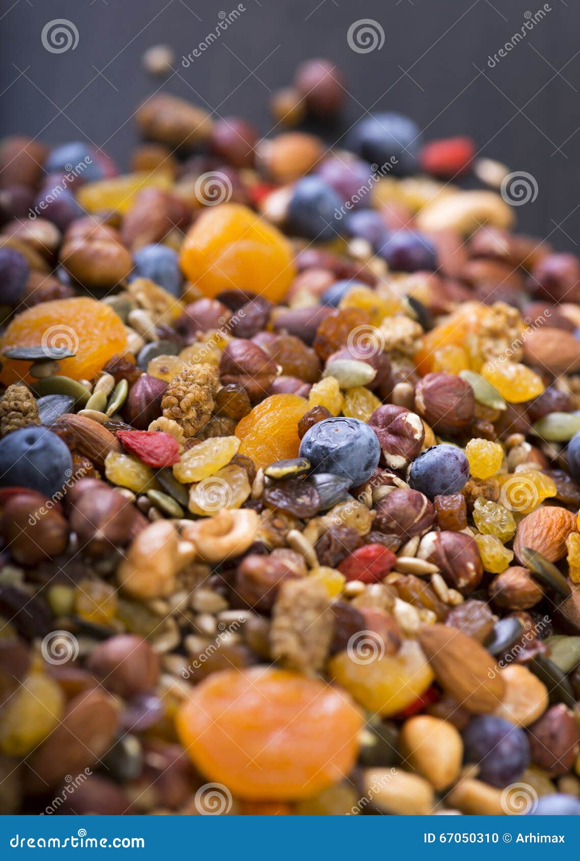 Trail mix stock photo. Image of brown, heap, organic - 67050310