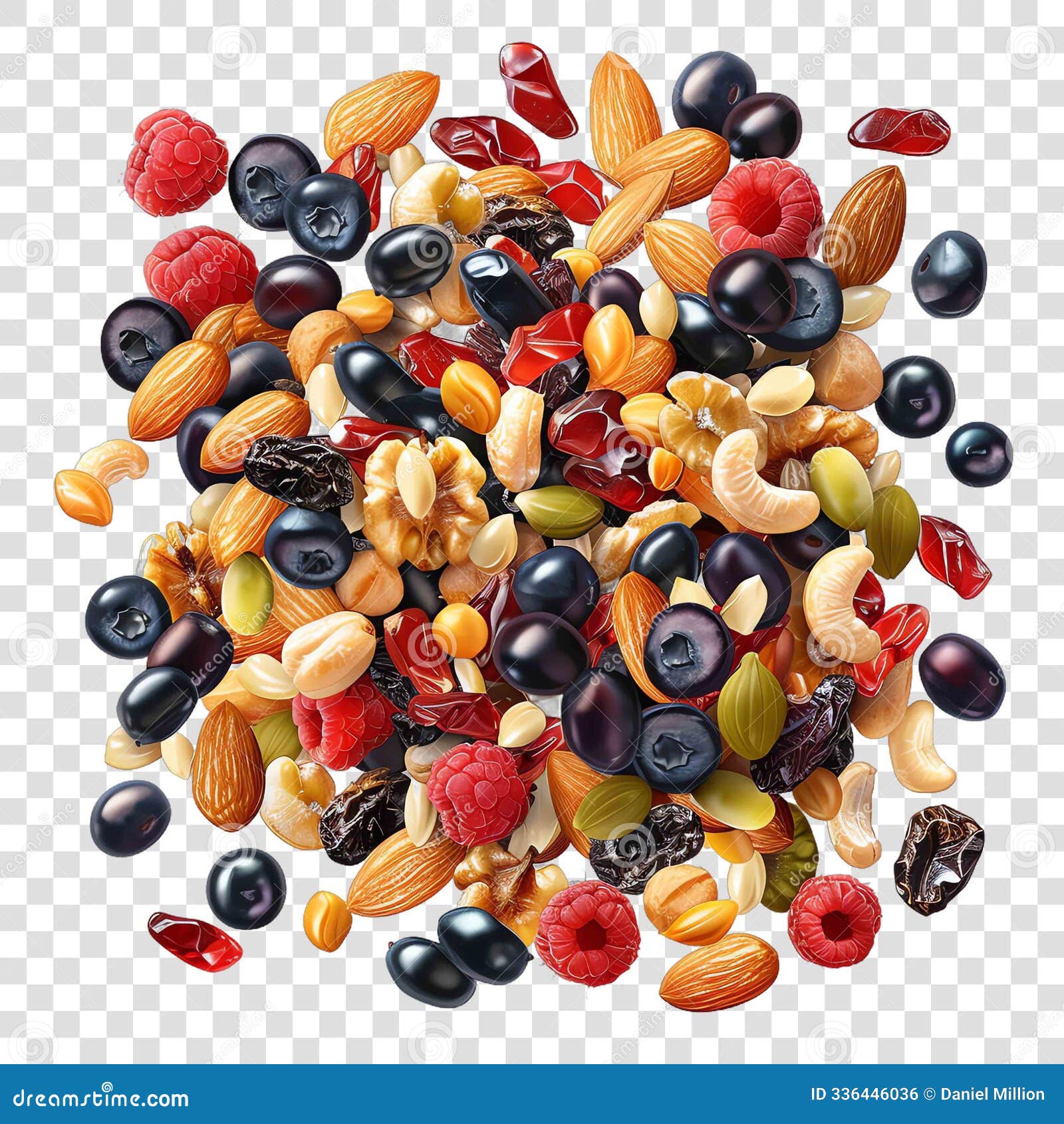 Trail Mix Transparent Background Realistic Element Stock Illustration ...