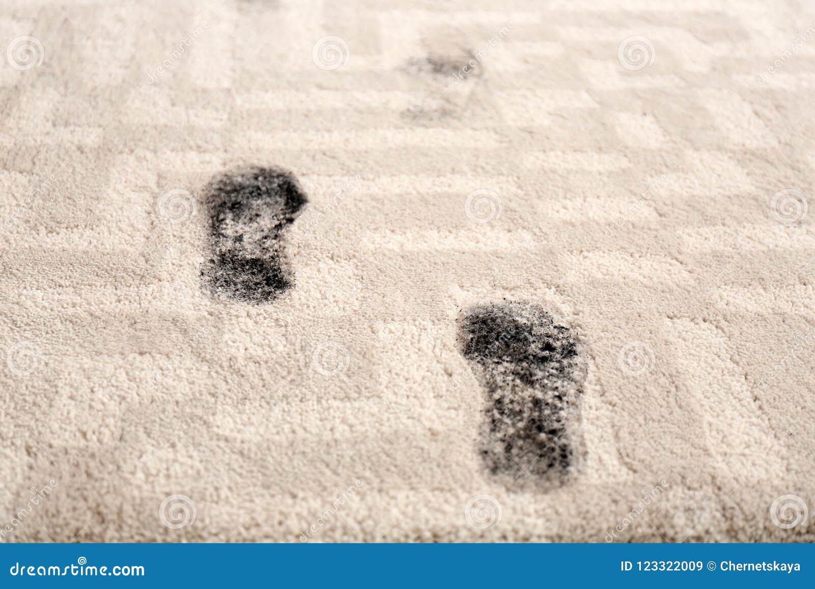 Trail of muddy footprints stock image. Image of mark - 123322009