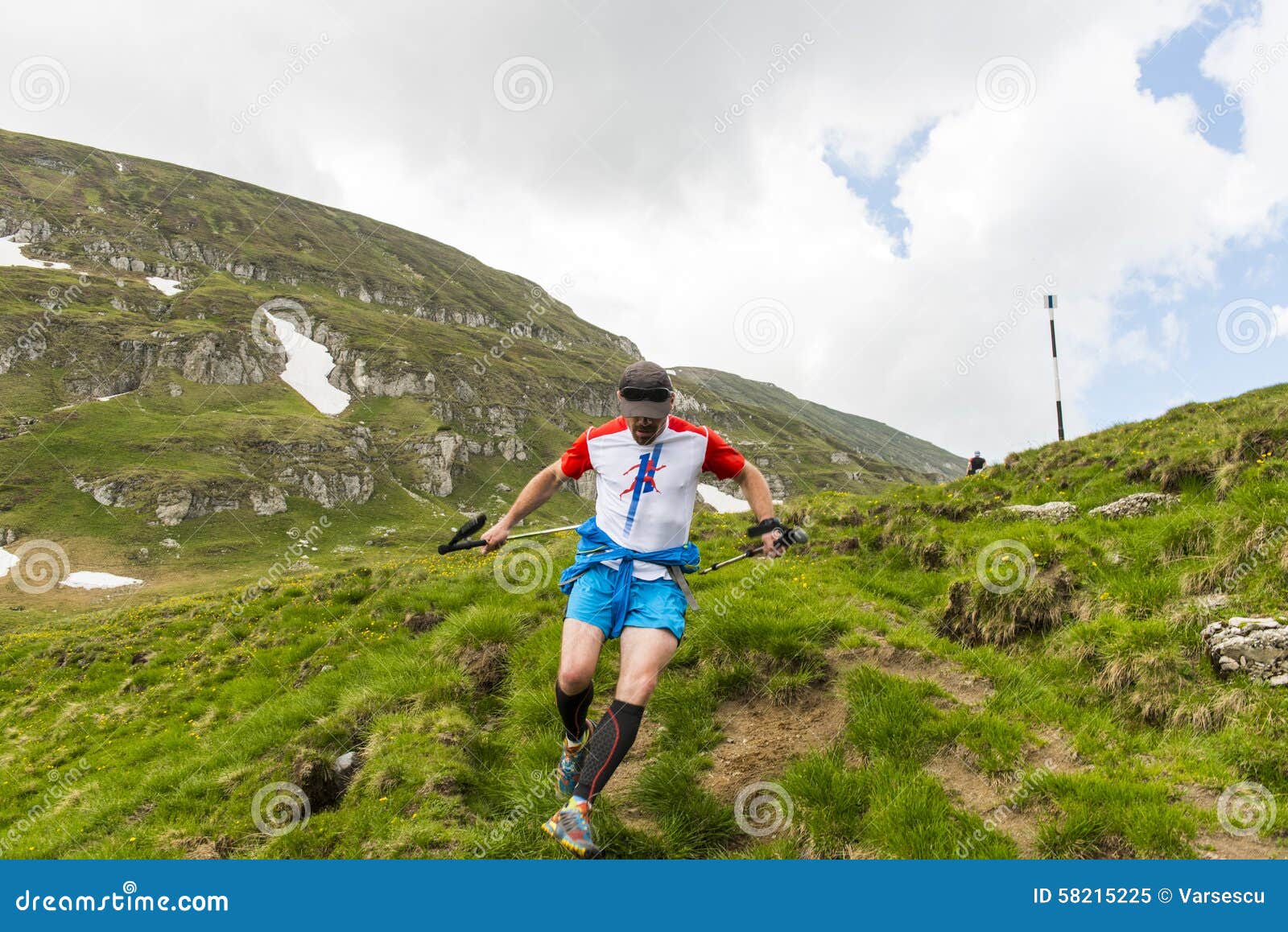 Trail Runner stock image. Image of competition, carpathian - 58215225