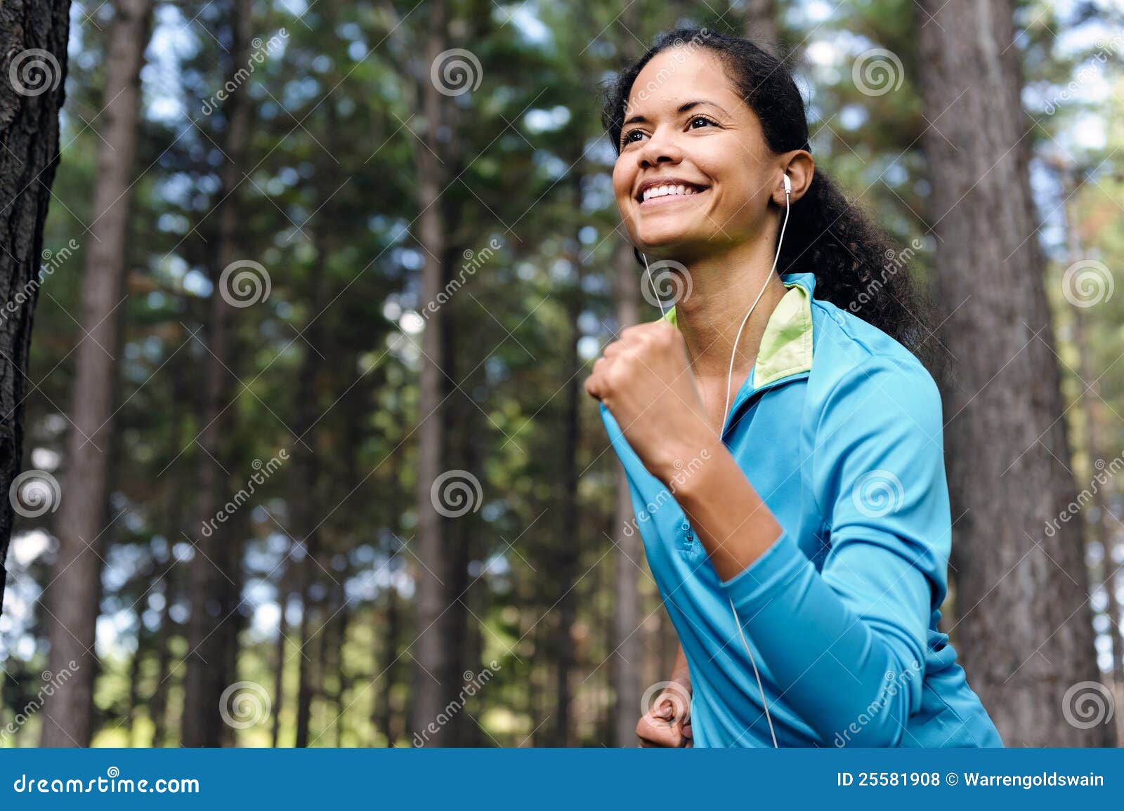 Trail runner portrait stock photo. Image of music, jogging - 25581908