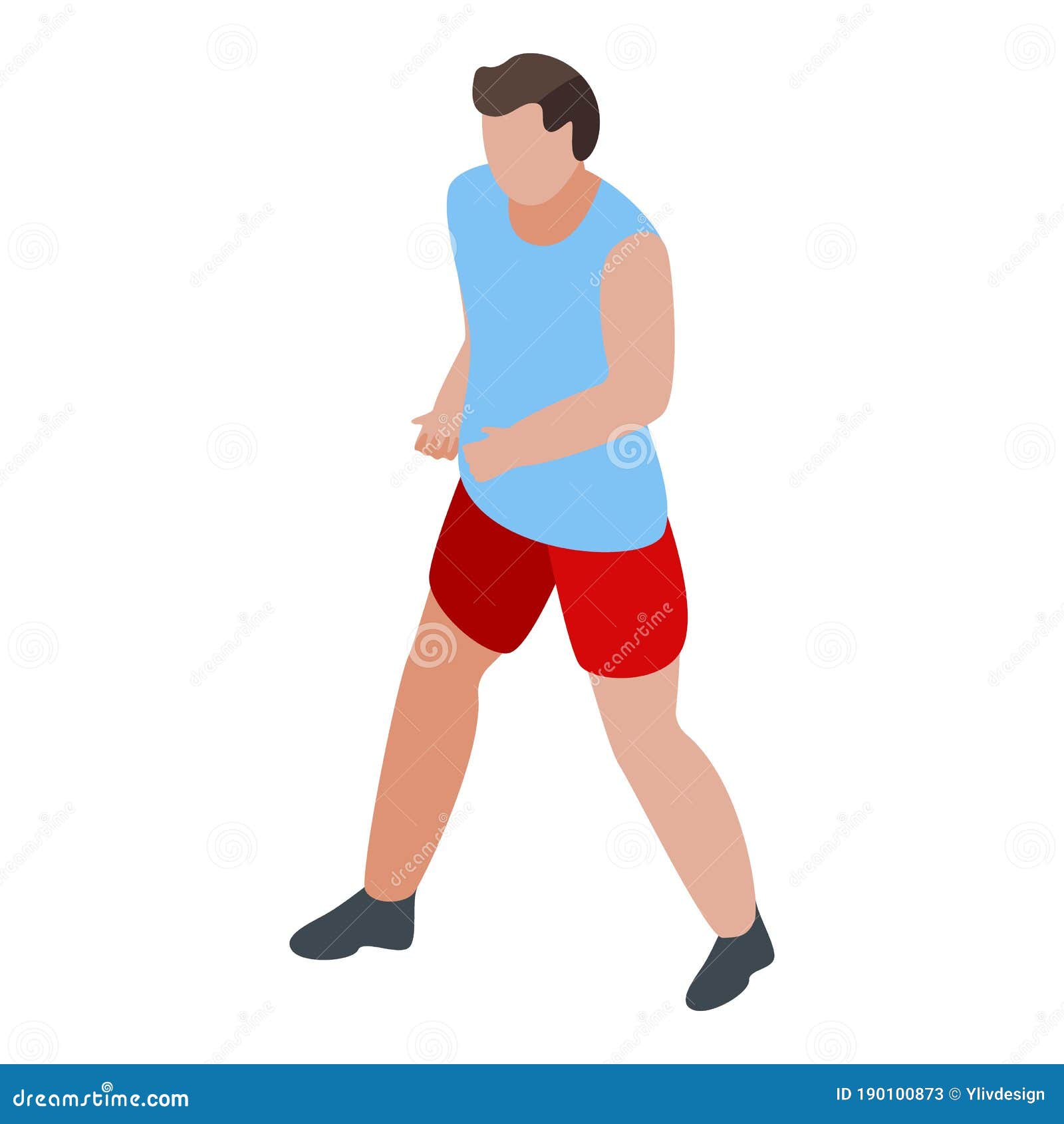 Trail Running Icon, Isometric Style Stock Vector - Illustration of ...
