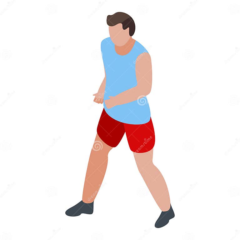 Trail Running Icon, Isometric Style Stock Vector - Illustration of ...