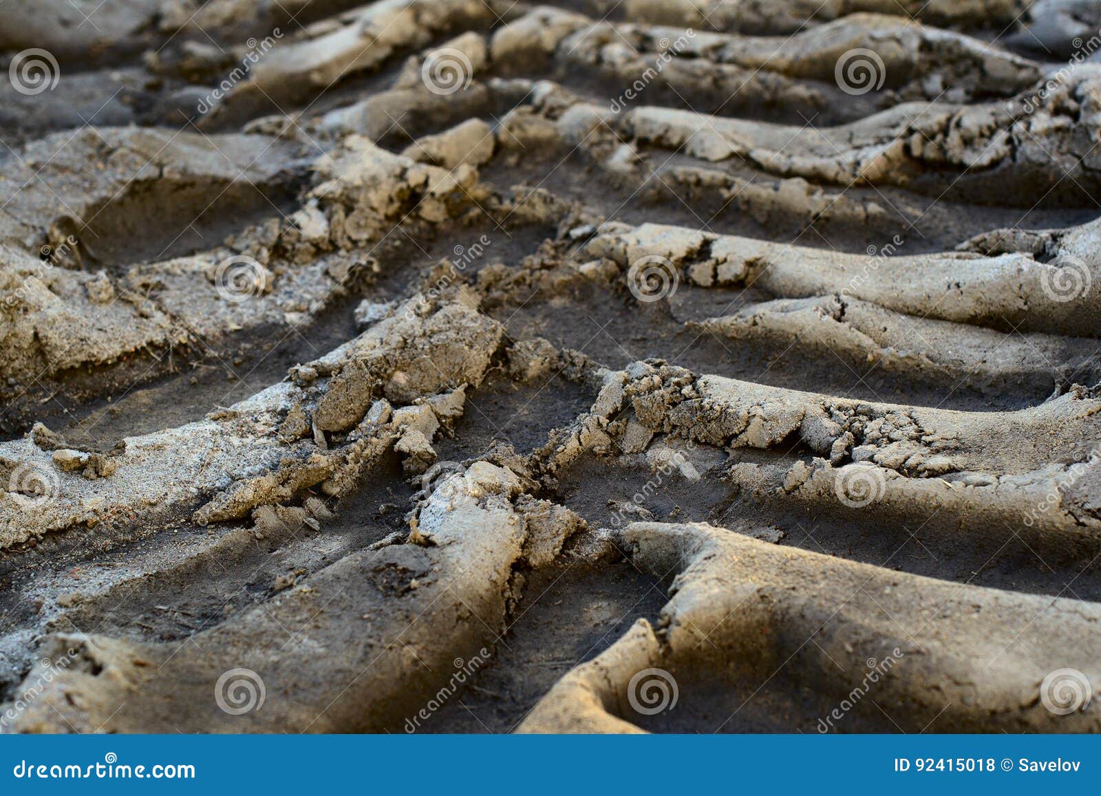 Trail Tread Wheels on the Ground Stock Photo - Image of excavation ...
