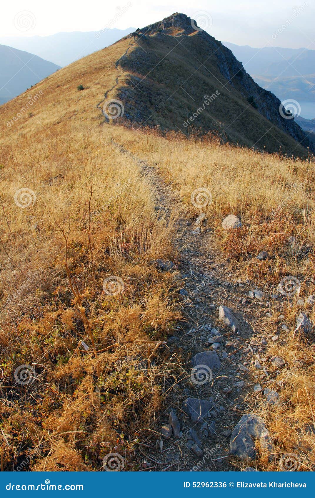 The Trail Up the Mountain in the Western Tien Shan Stock Photo - Image ...