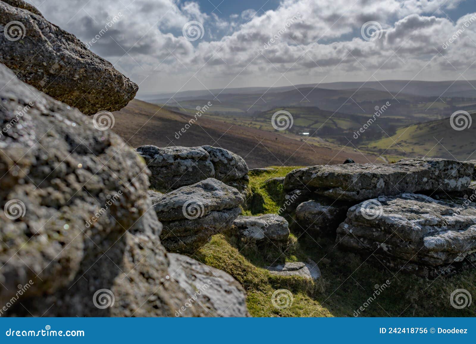 Trail Up To Grimspound Tor, Dramatic Sky S Captured Over Ancient ...