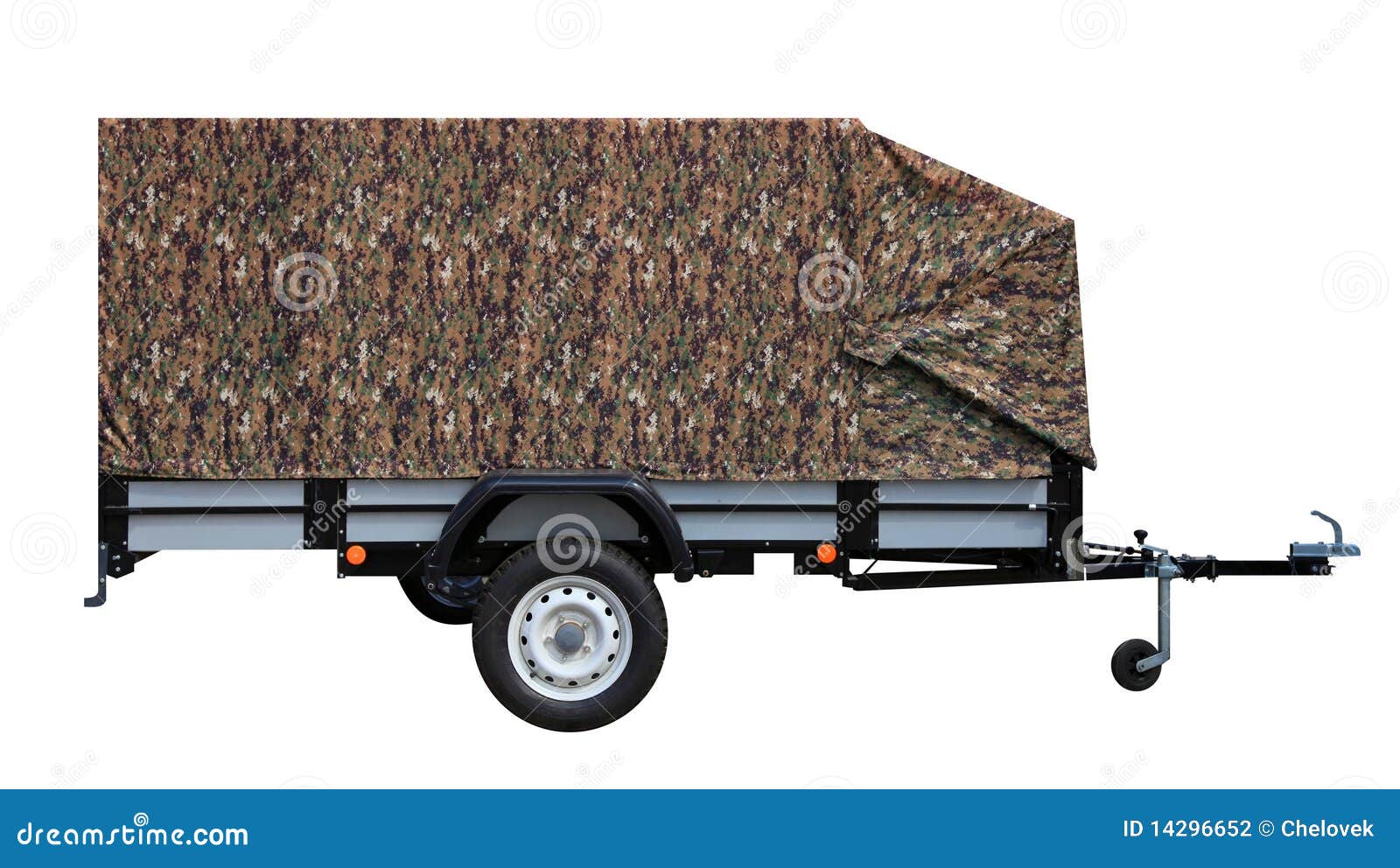 Trailer stock photo. Image of side, detail, view, trailer - 14296652