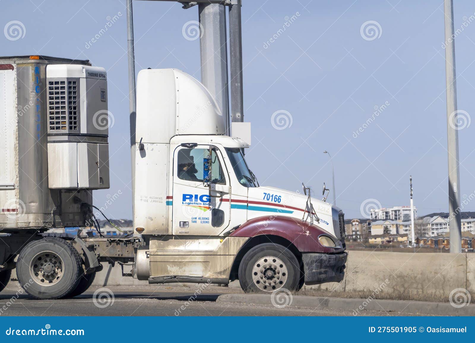 A Trailer Cargo Rig Logistics an Asset-based Private Carrier Out ...