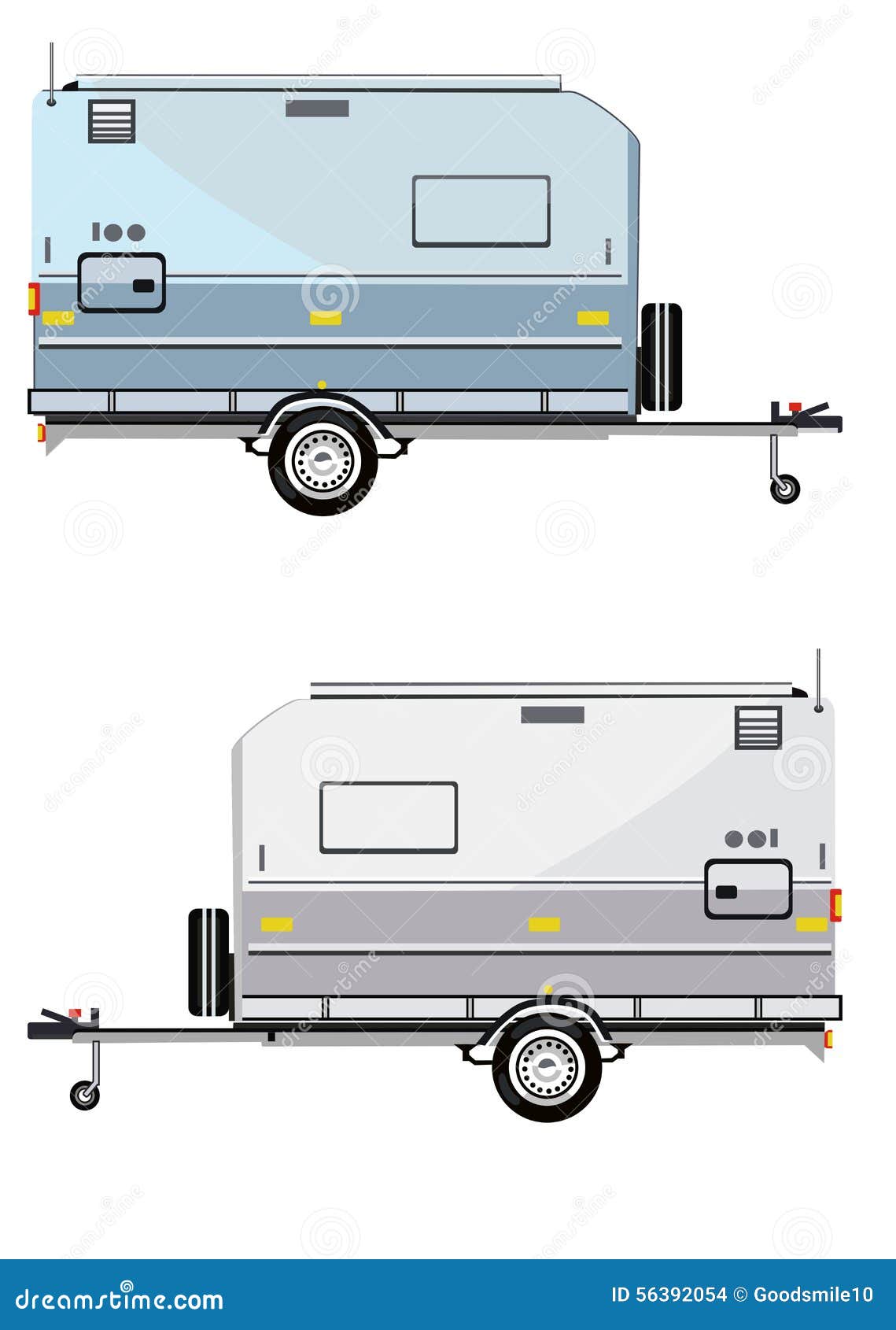 Trailer collections stock vector. Illustration of icons - 56392054