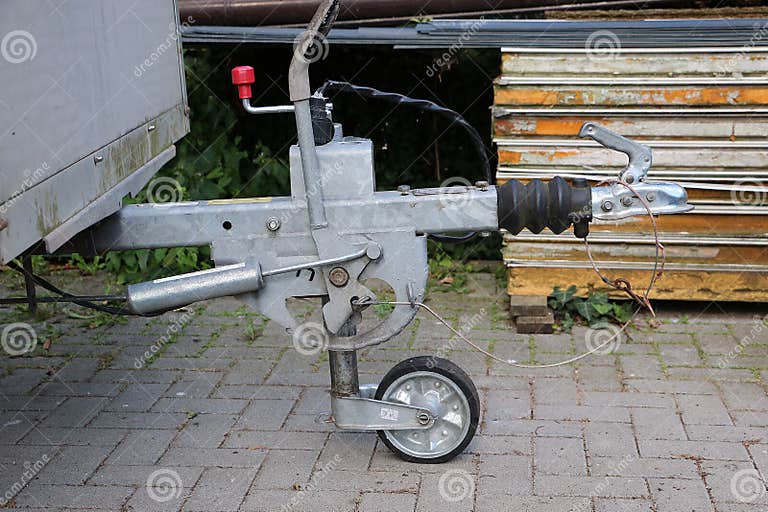 Trailer Coupling for the Car Stock Image - Image of building, brake ...