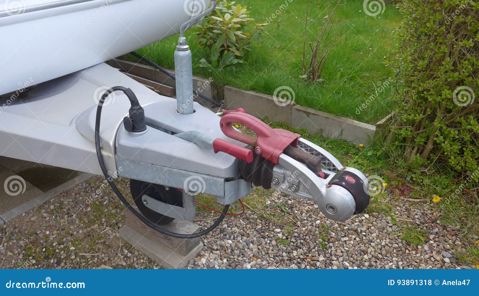 Trailer Coupling for Caravans Stock Photo - Image of vehicle, turn ...