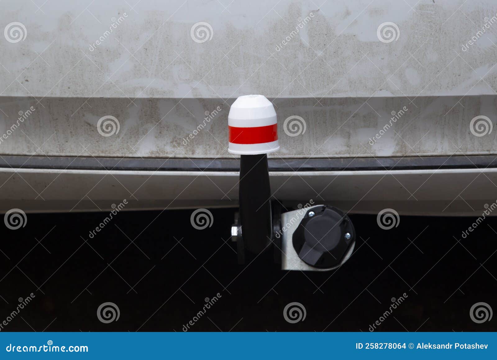Trailer Coupling.Installing a Towbar on a Passenger Car Stock Photo ...