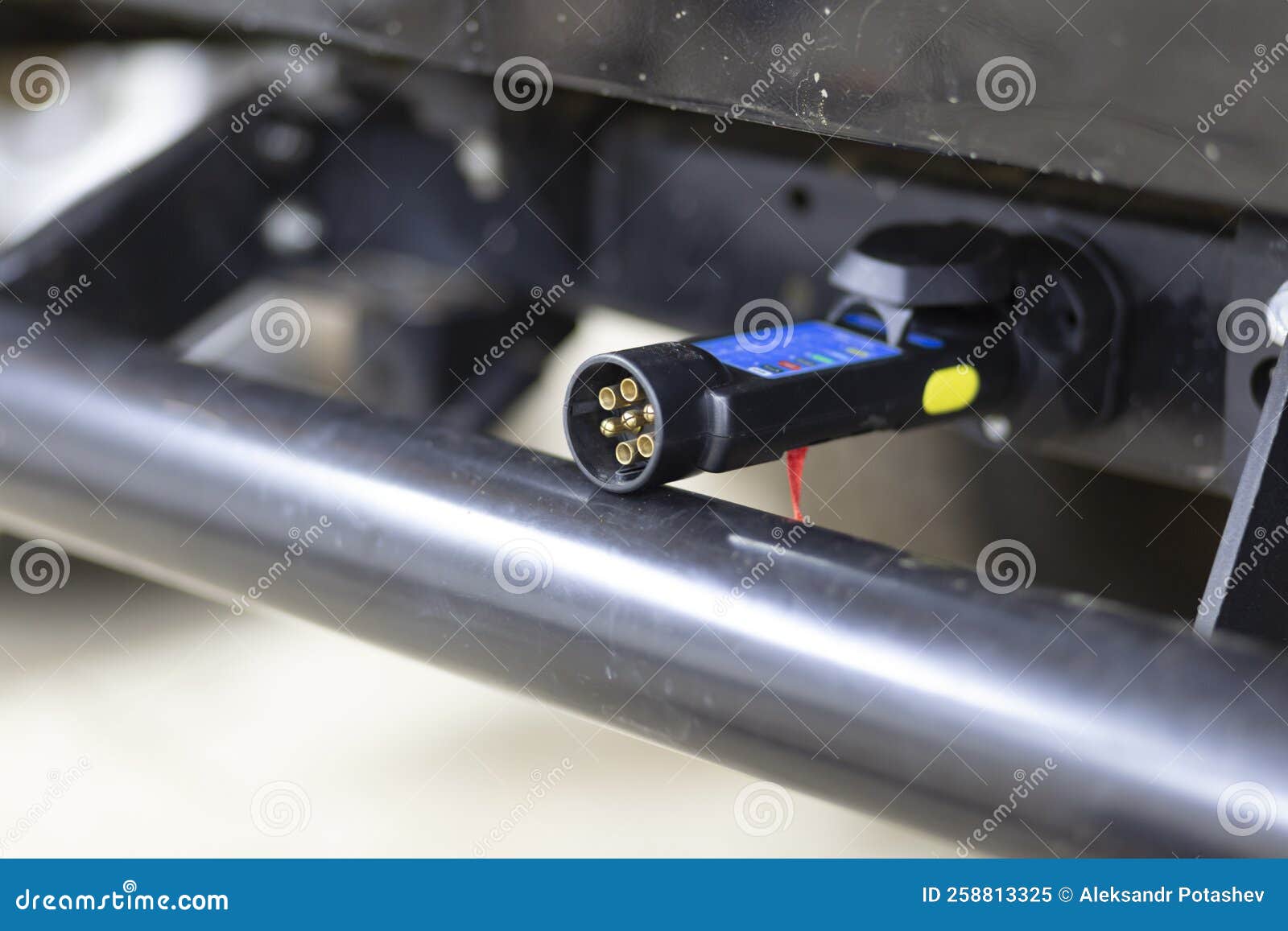 Trailer Coupling.Installing a Towbar on a Passenger Car Stock Image ...