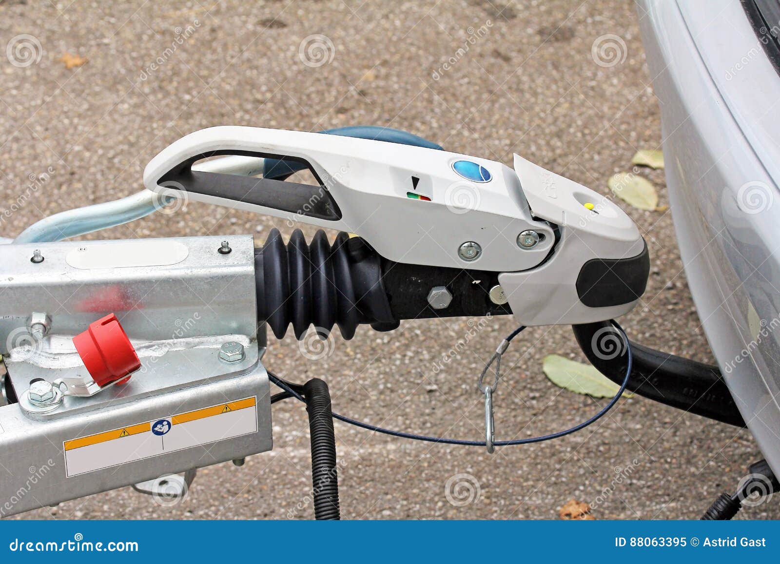 Trailer Coupling with a Snare Damping on a Car Stock Image - Image of ...