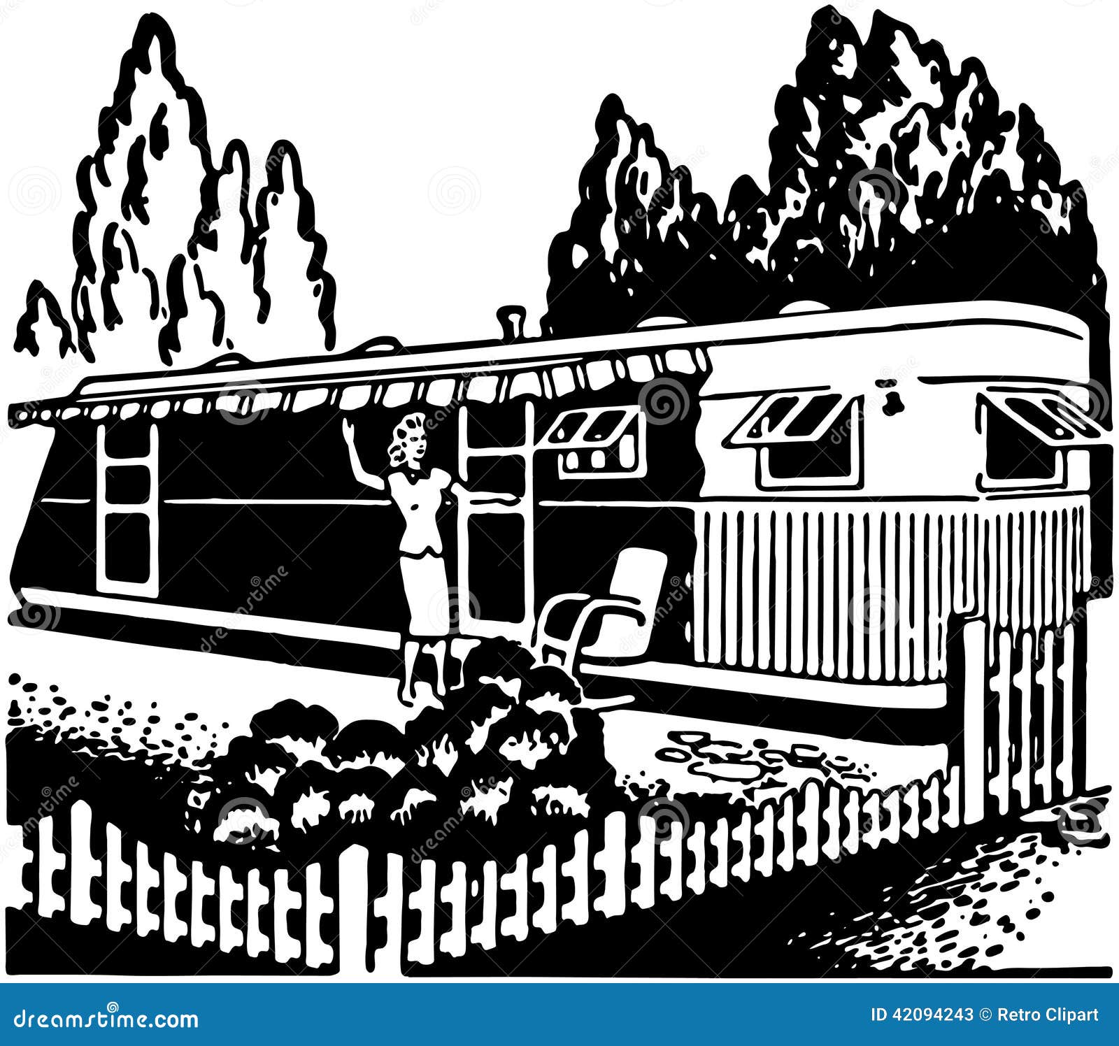 Trailer Home stock vector. Illustration of clipart, graphics - 42094243