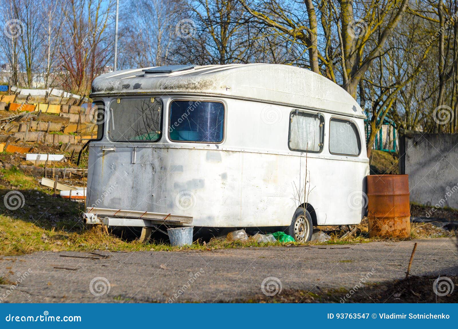 Trailer House Camper stock image. Image of cabin, house - 93763547