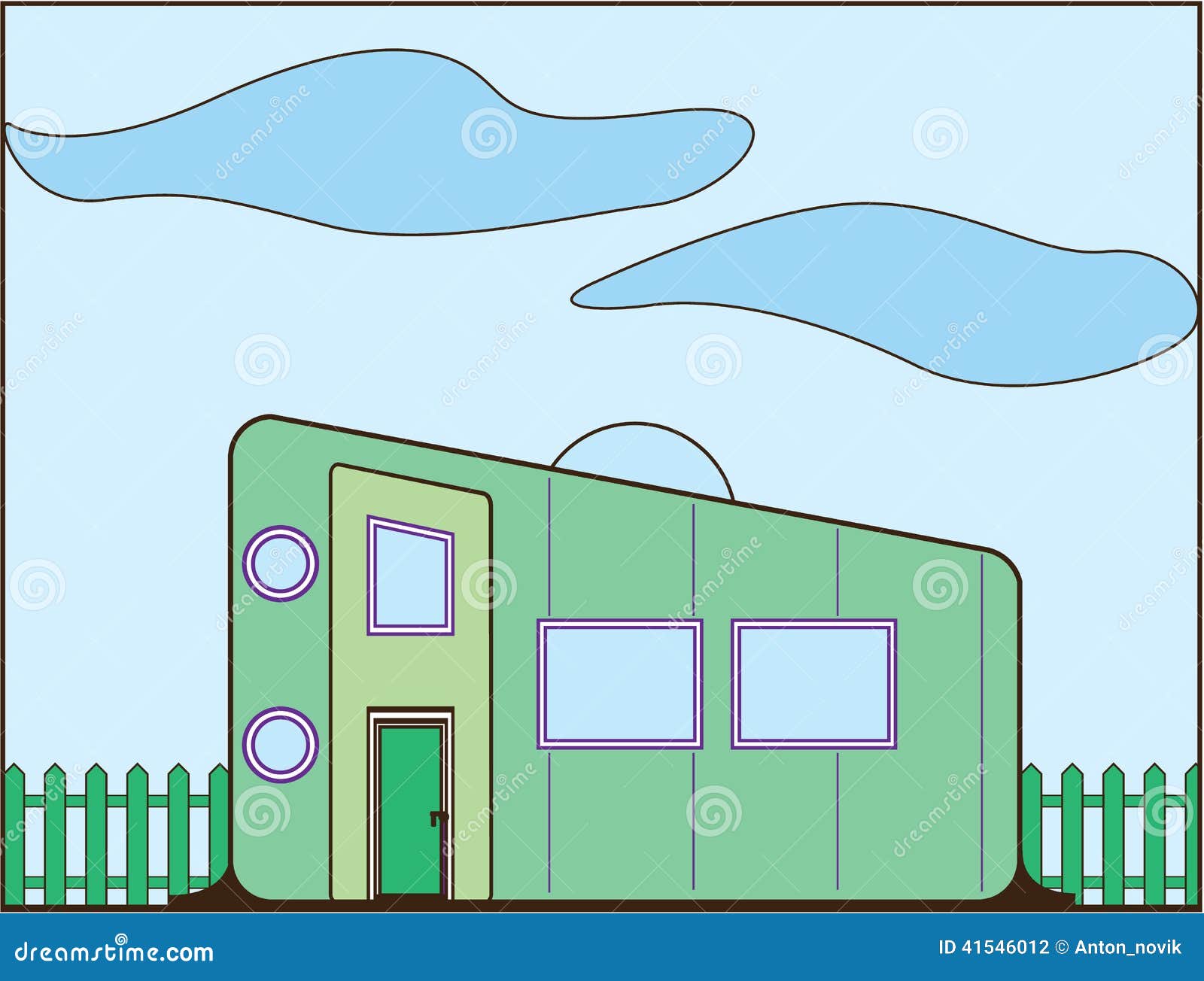 Trailer house stock vector. Illustration of front, double - 41546012