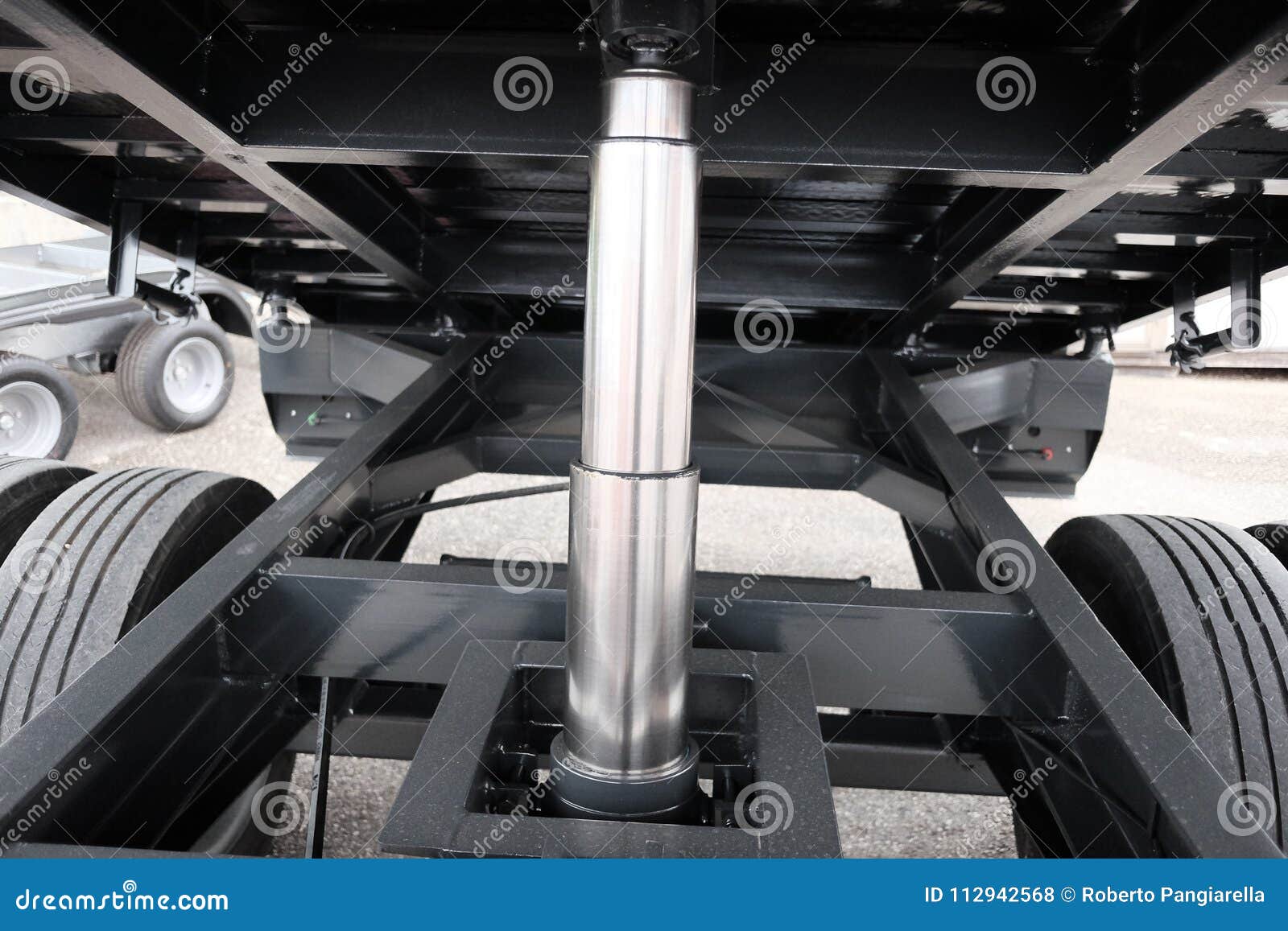 Trailer lifting system stock photo. Image of background - 112942568