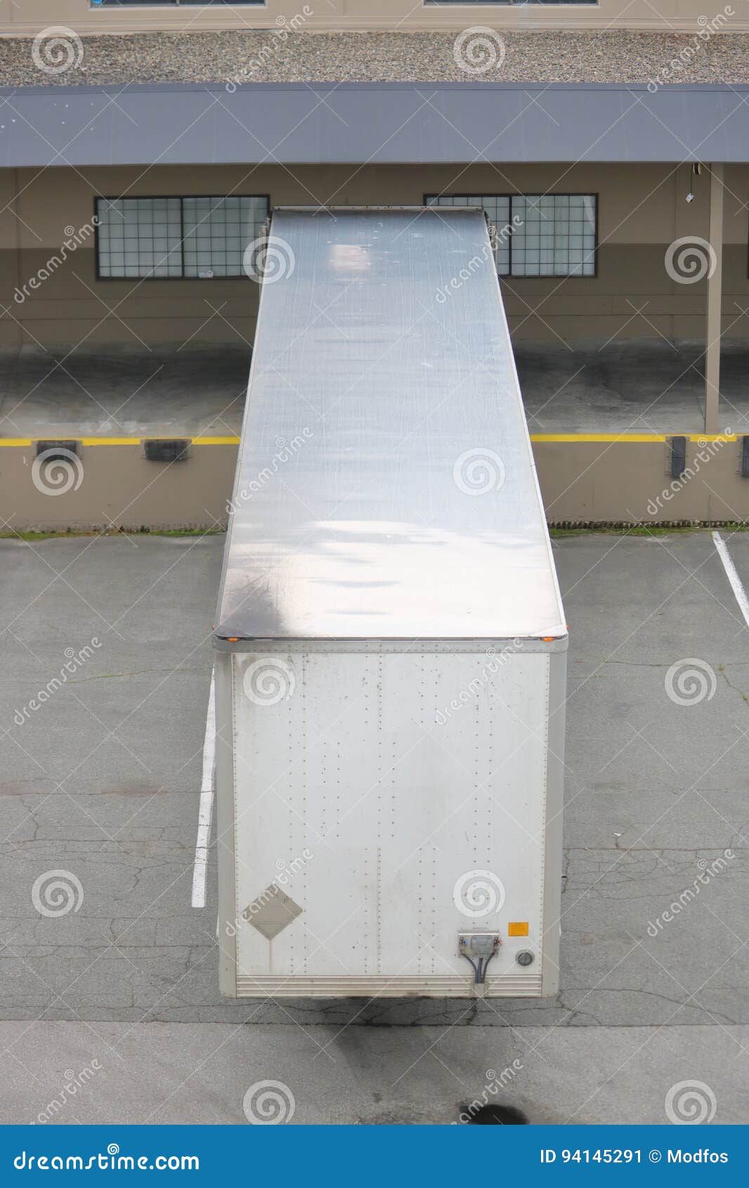 Trailer and Loading Bay stock image. Image of dock, land - 94145291