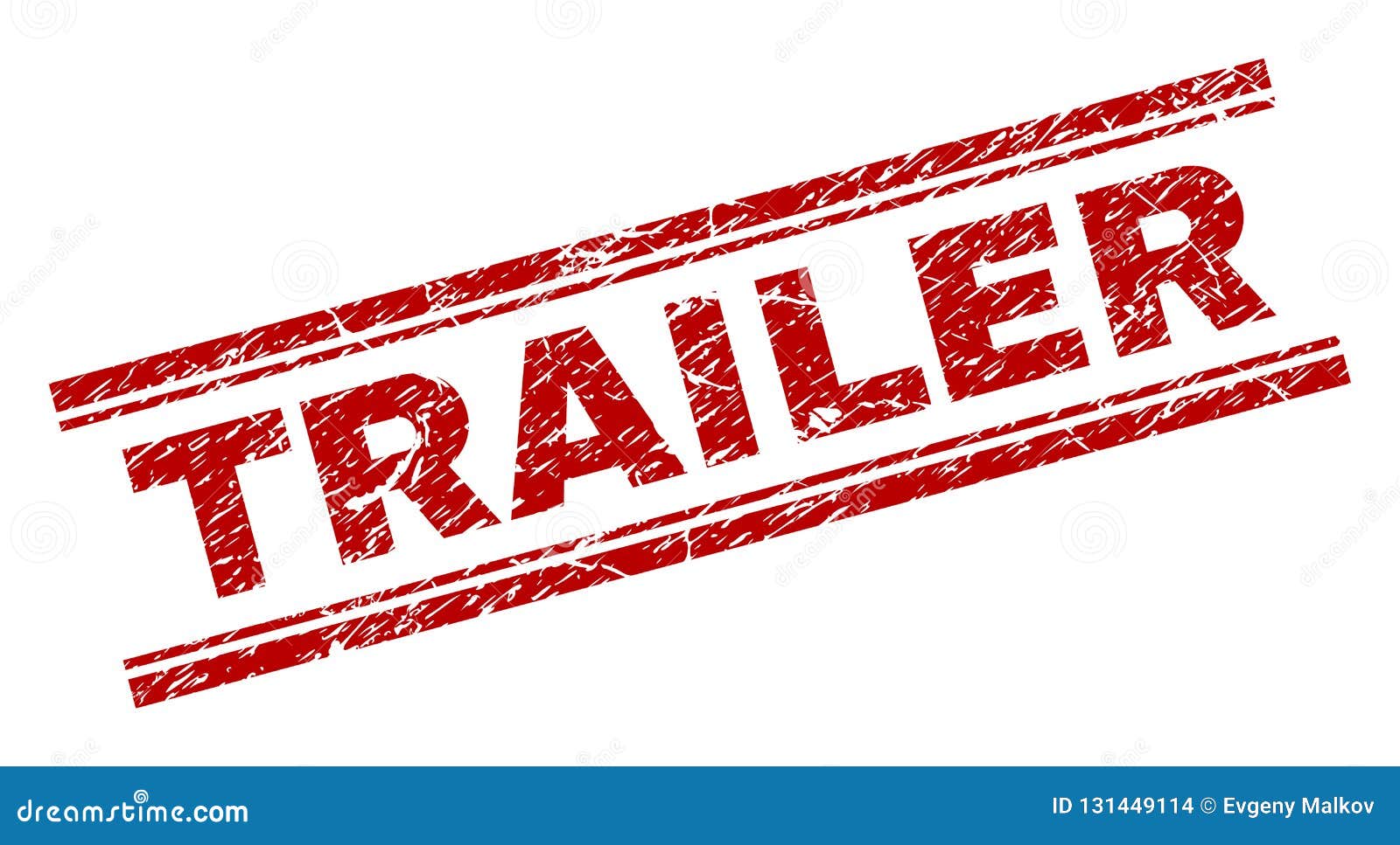 Grunge Textured TRAILER Stamp Seal Stock Vector - Illustration of ...