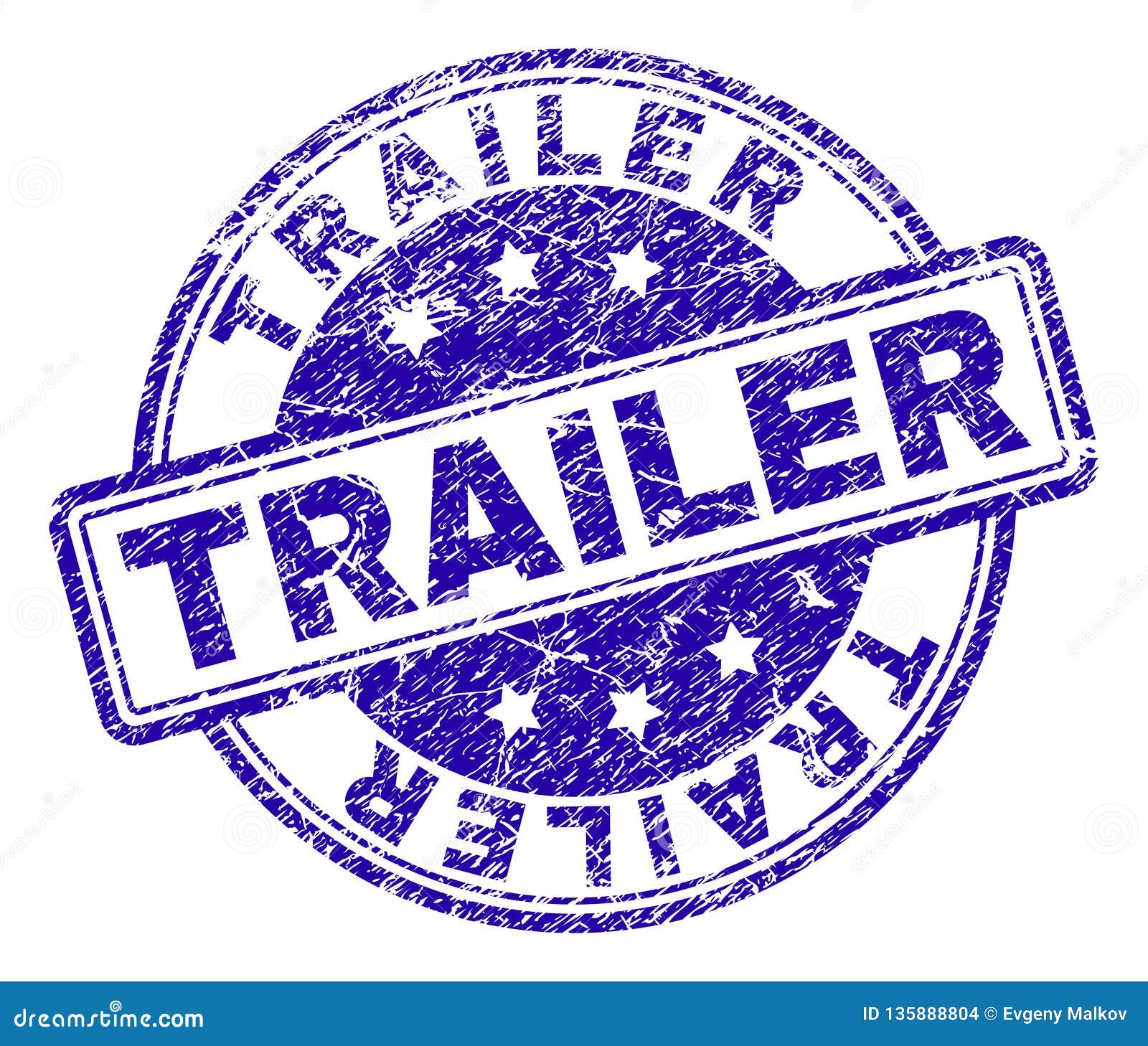 Scratched Textured TRAILER Stamp Seal Stock Vector - Illustration of ...