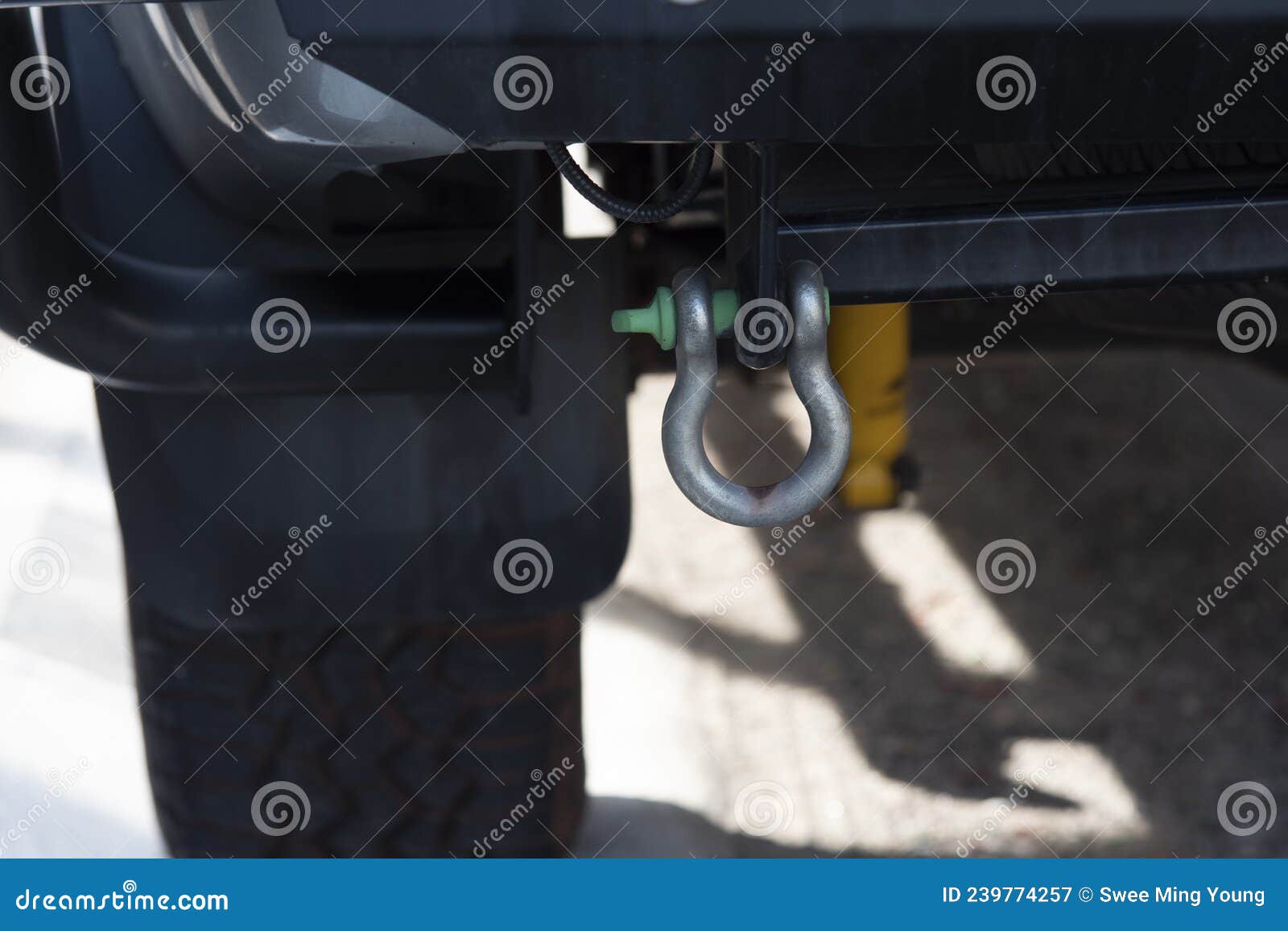 Trailer Tow Mounting Buckle Hook Stock Image - Image of receiving ...