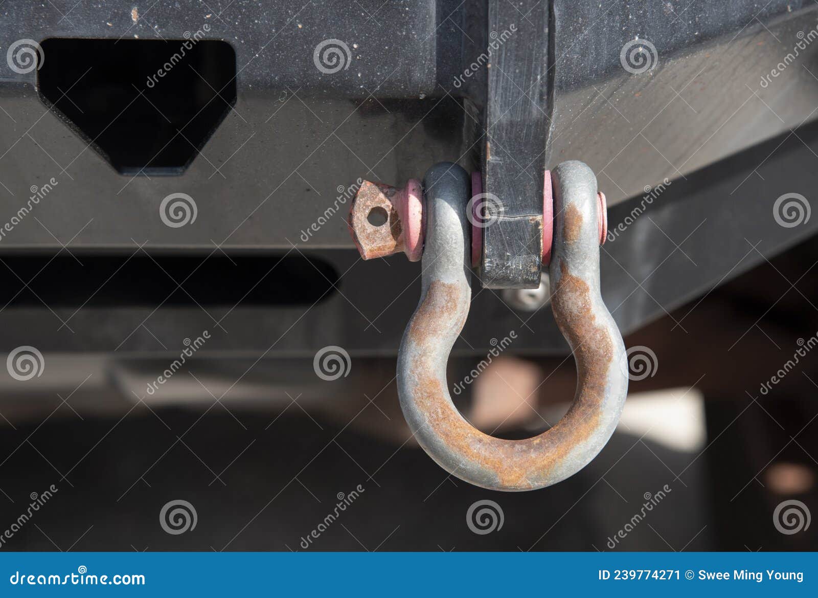 Trailer Tow Mounting Buckle Hook Stock Image - Image of receiving, belt ...