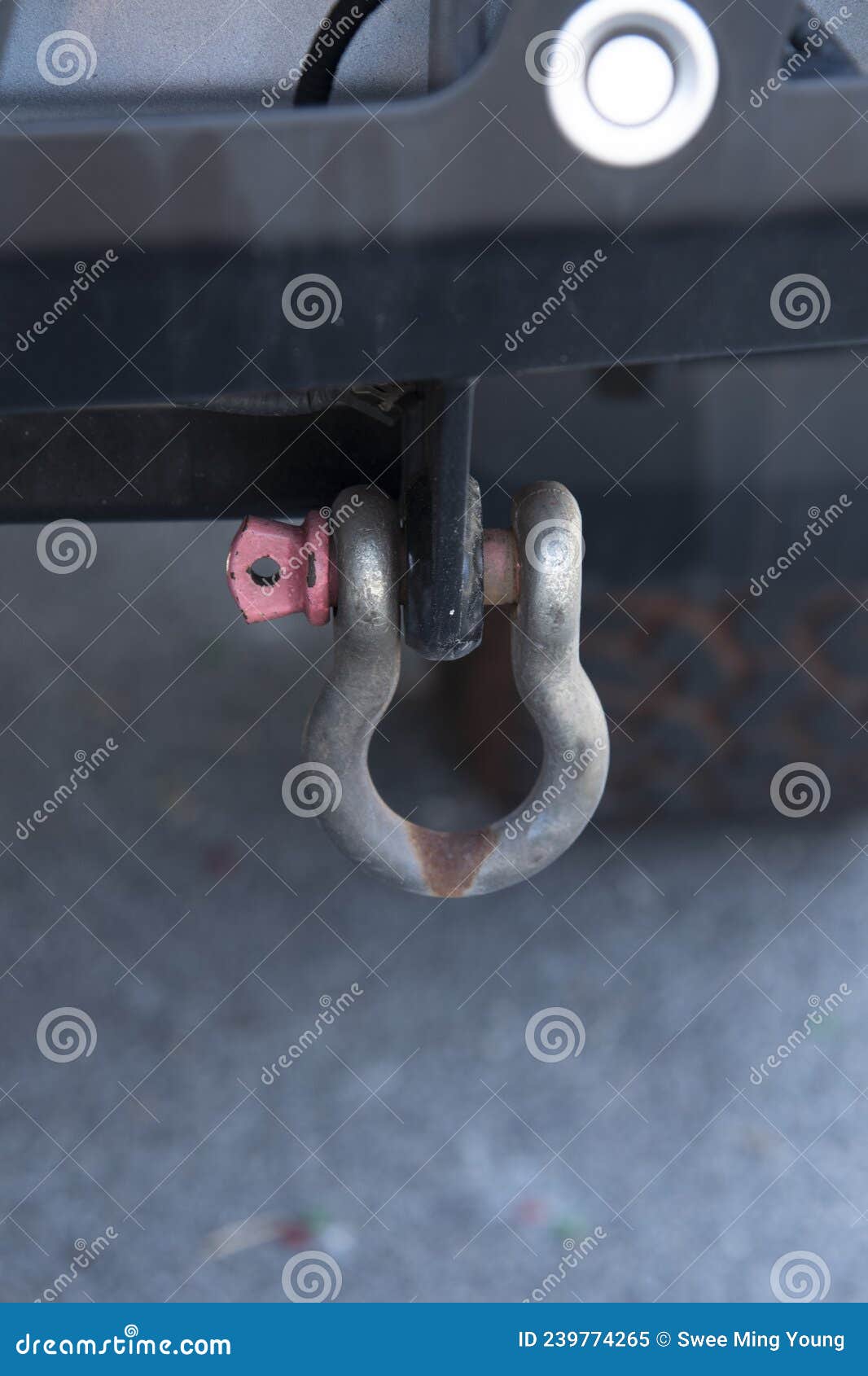 Trailer Tow Mounting Buckle Hook Stock Image - Image of engine, object ...