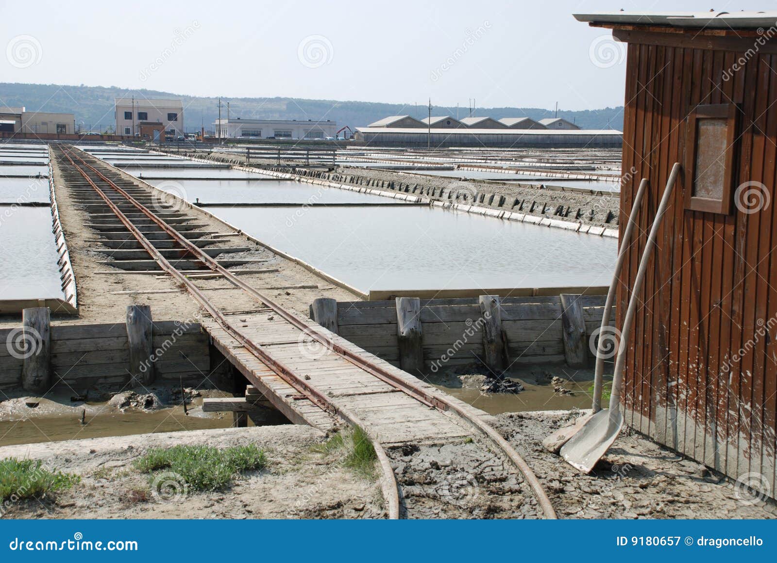 Trailer Track and Hut in Salt Flats Stock Image - Image of european ...