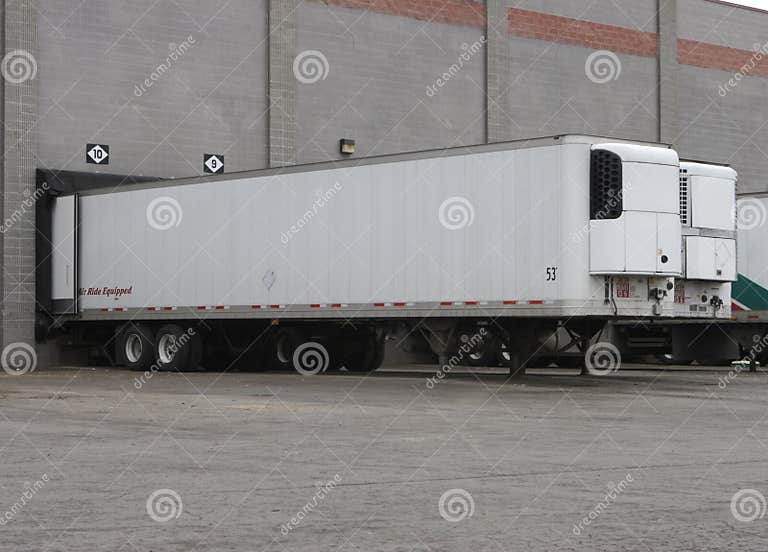 Trailers at Loading Docks stock image. Image of semi, goods - 693875