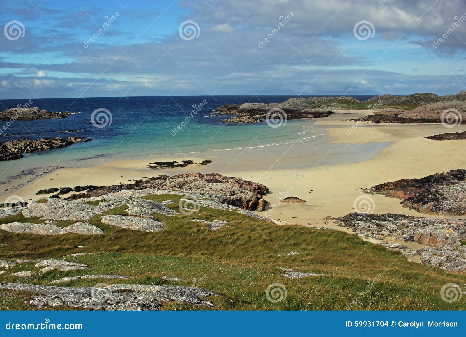 Trailleach Beach, Isle of Coll Stock Photo - Image of green, coll: 59931704