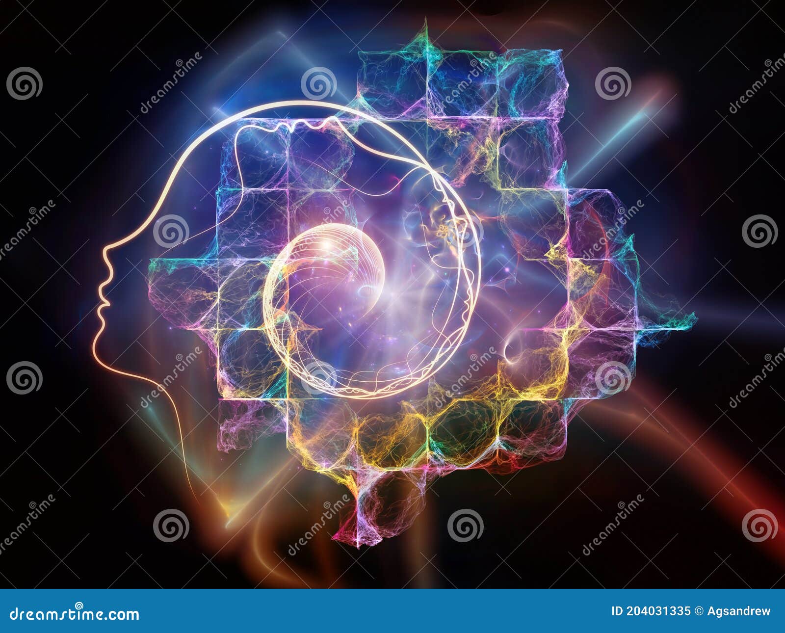 Trails of Future Minds stock illustration. Illustration of background ...
